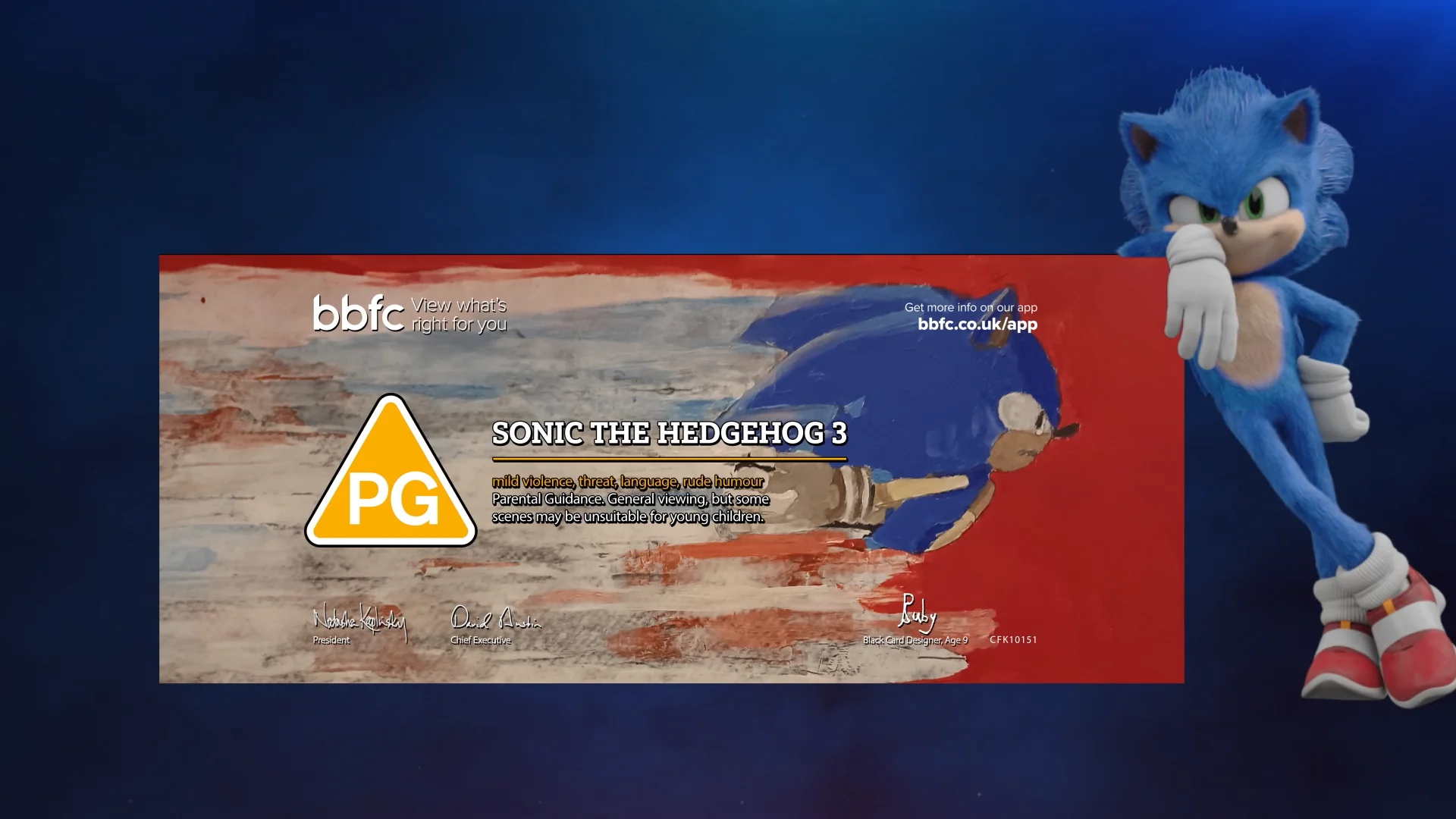 BBFC Create The Card Competition 2024: SONIC THE HEDGEHOG 3 - Winner ...