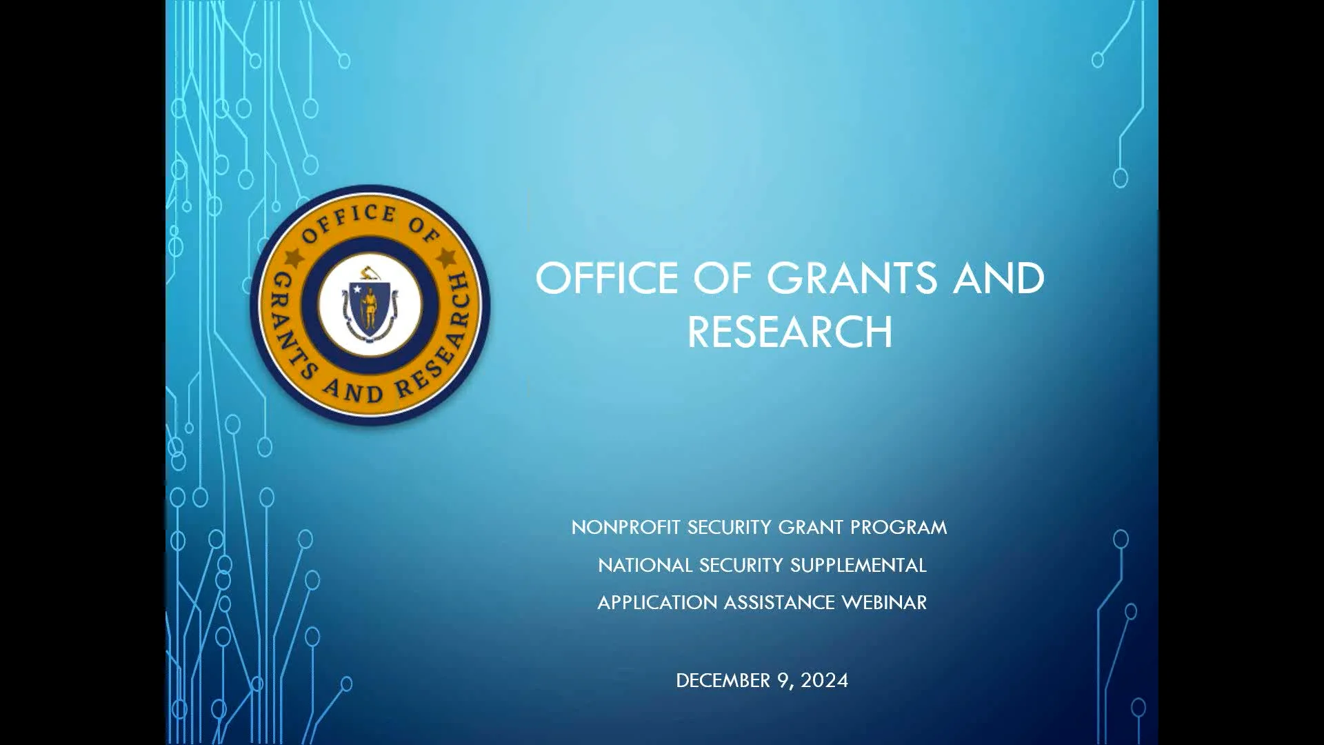 FFY24 Nonprofit Security Grant Program - National Security Supplemental ...
