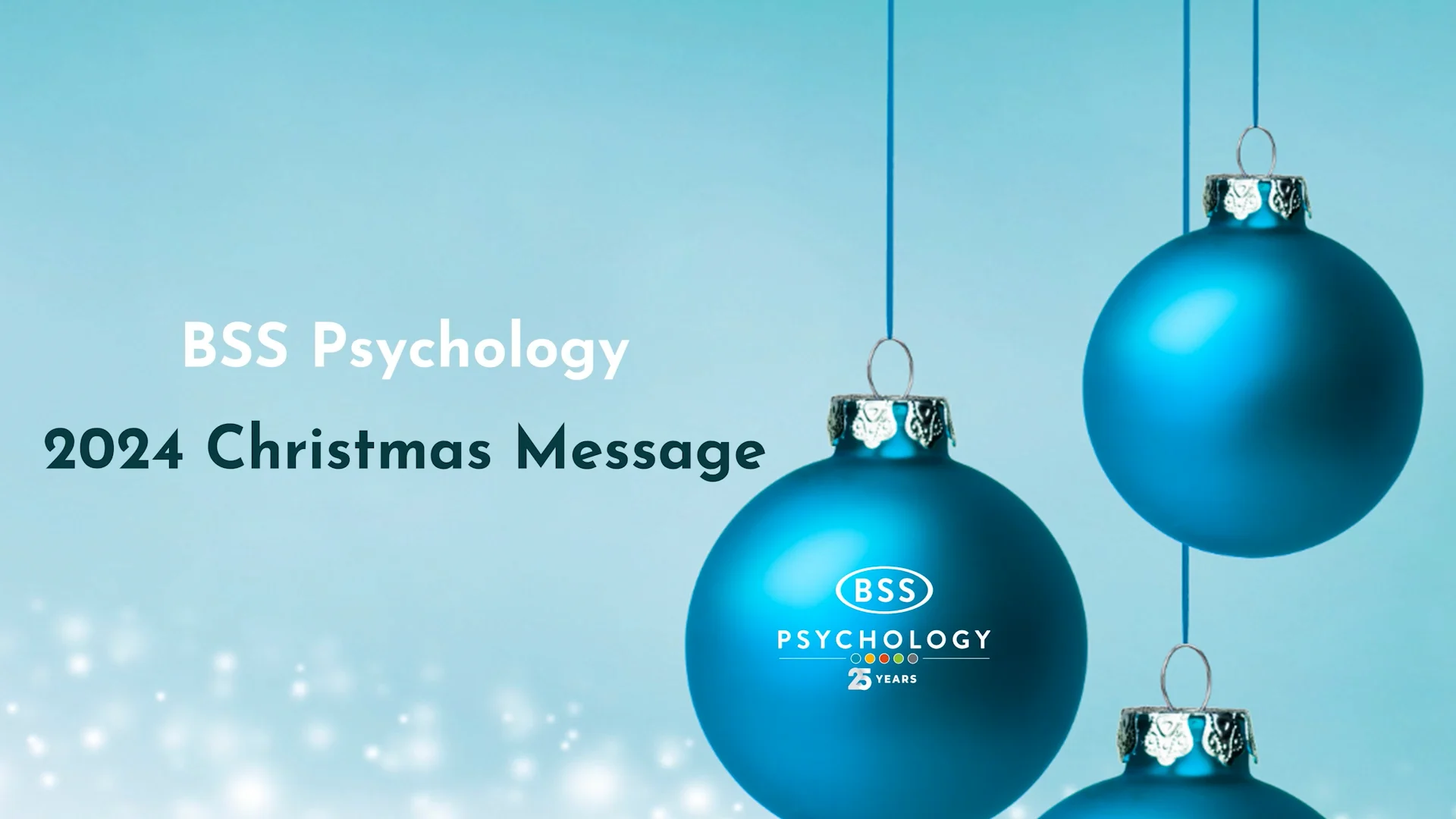 BSS Christmas Message 2024