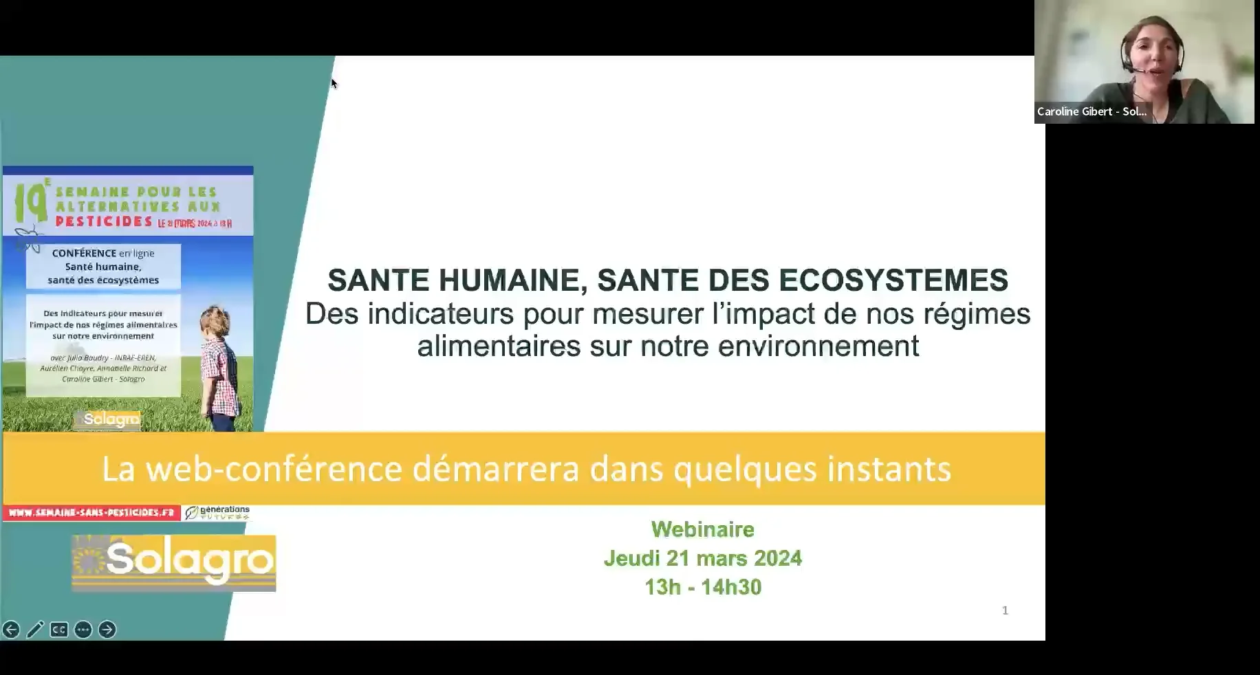 Webinaire - Santé humaine, santé des écosystèmes - Mars 2024