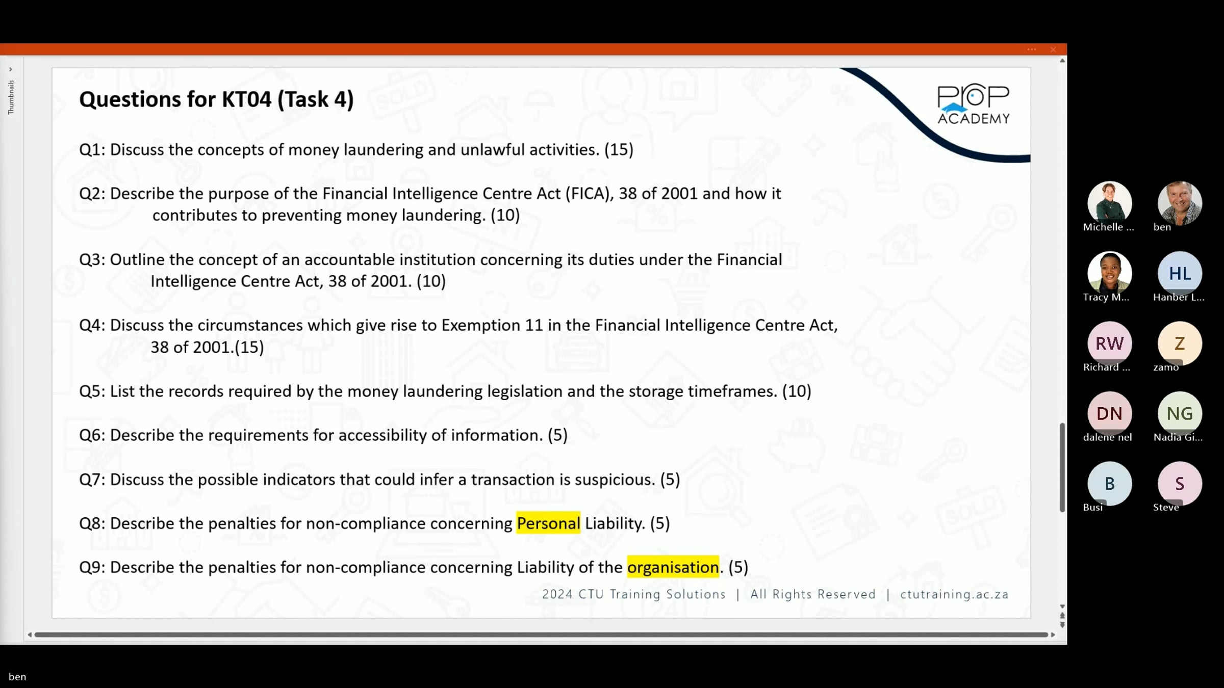 PropAcademy NEW NQF4 118714 Knowledge Module 1 (KM01)-Part 2
