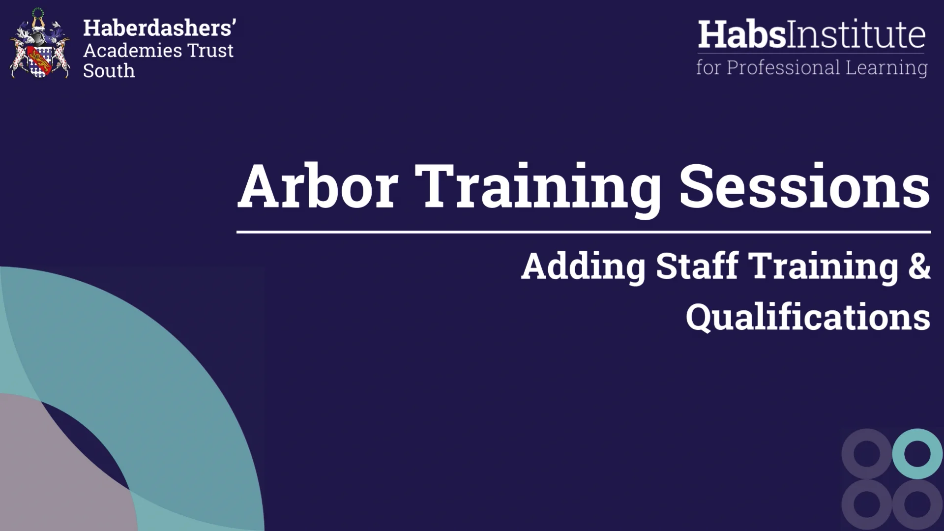 Arbor Video 7 - Adding Training and Qualifications