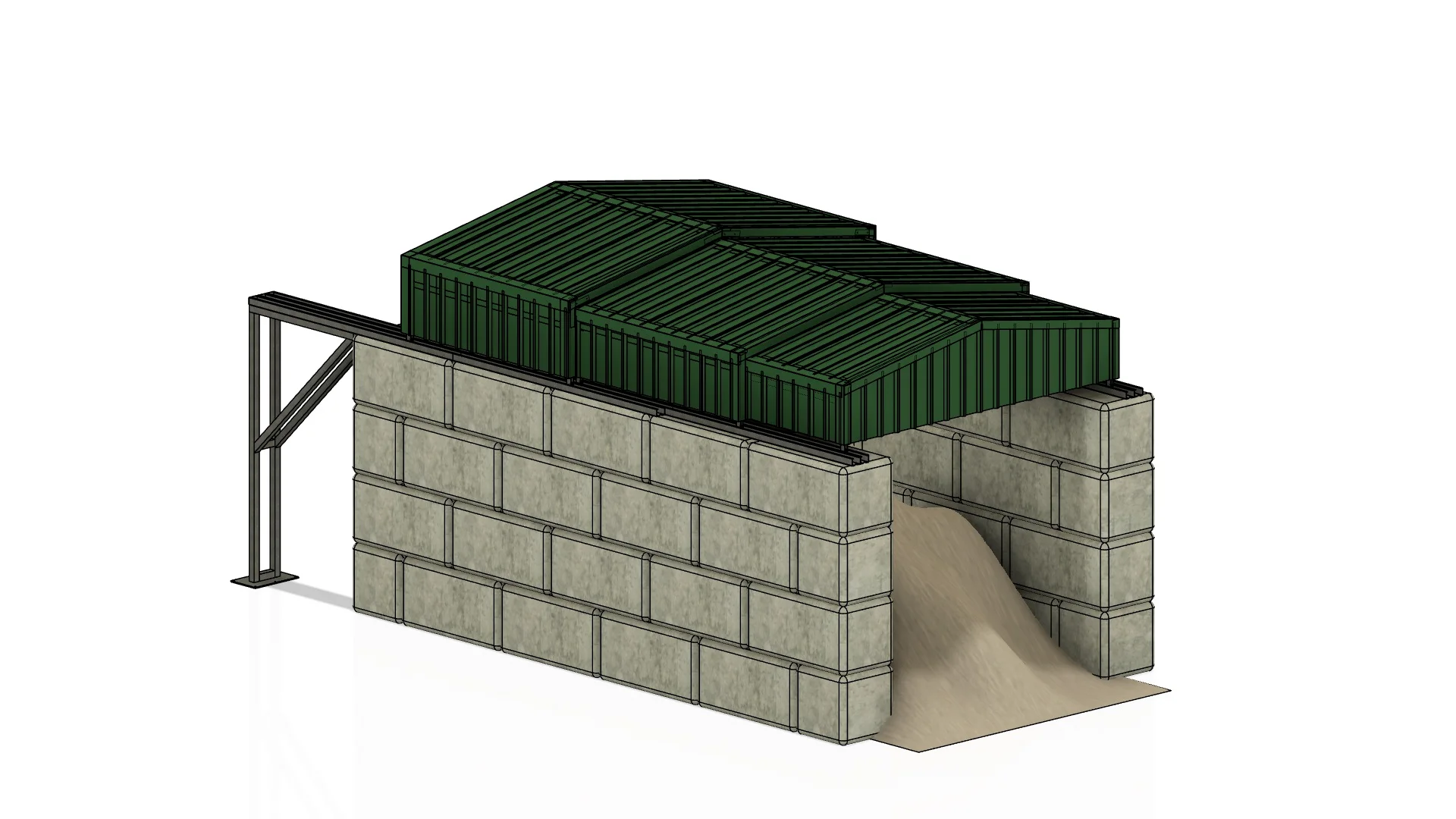Aggregate Bay Sliding Cover