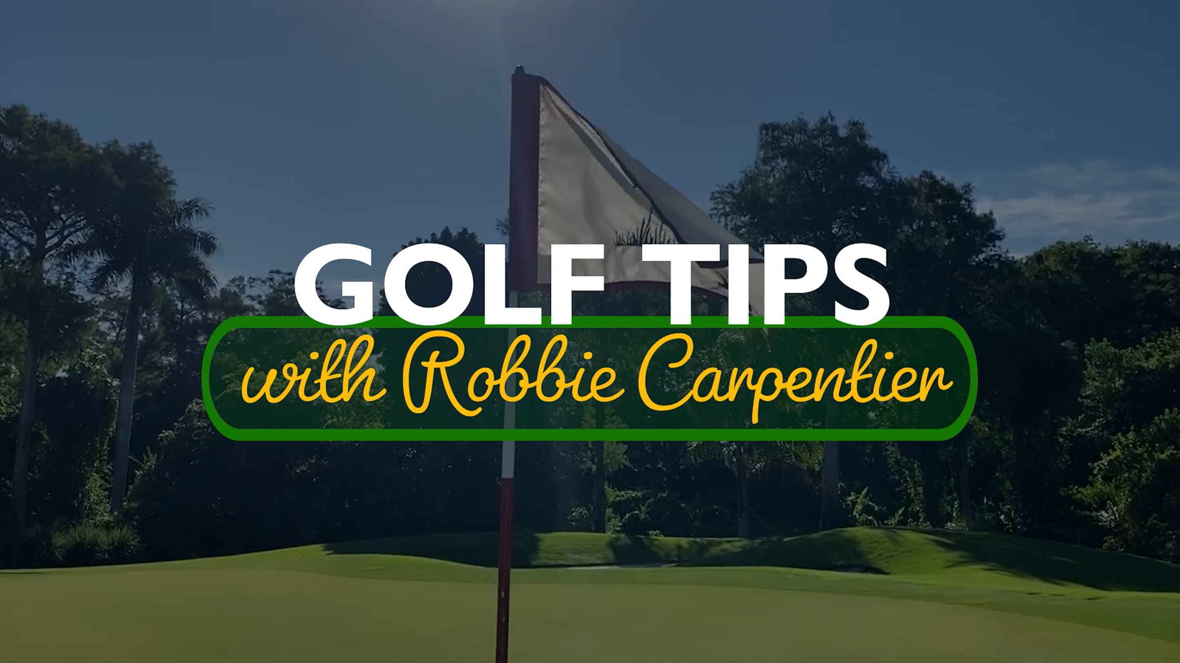 How to correctly fix a ball mark on the putting green | Robbie Carpentier