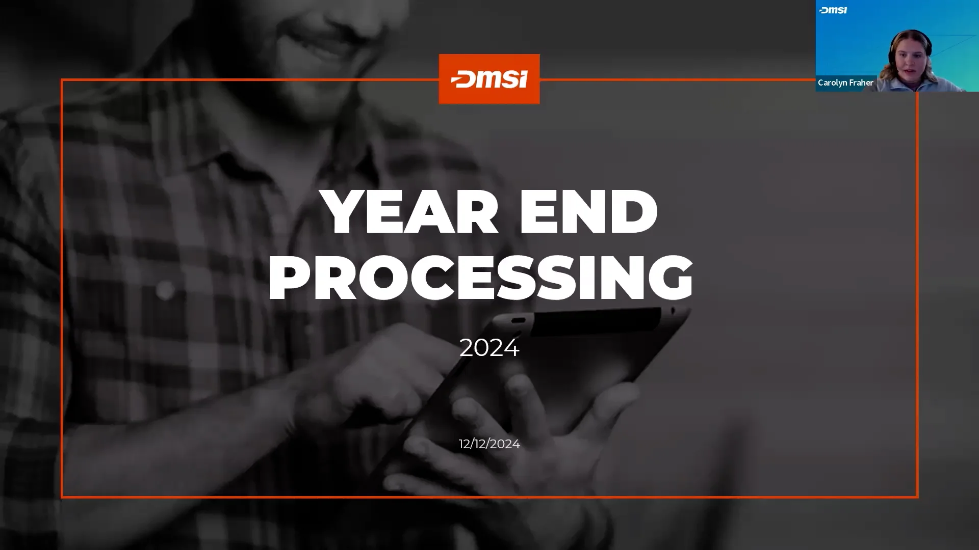 Year End Processes (2024) webinar
