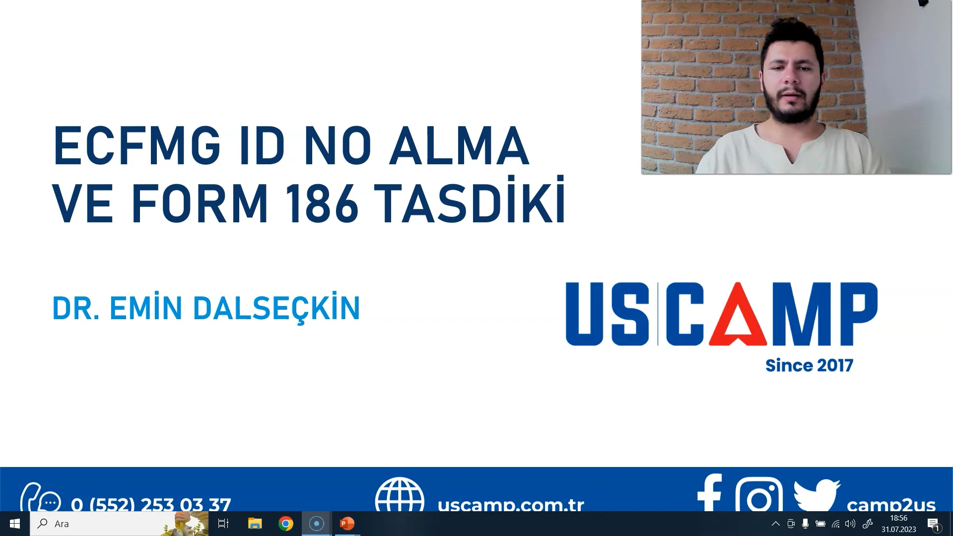 ECFMG ID No Alma ve Form 186 Tasdiki