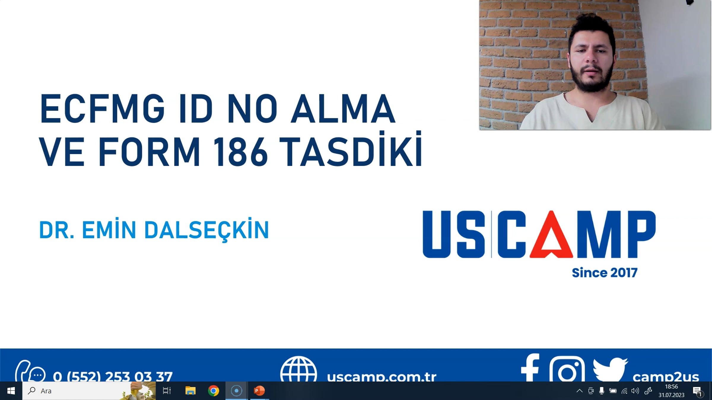 ECFMG ID No Alma ve Form 186 Tasdiki