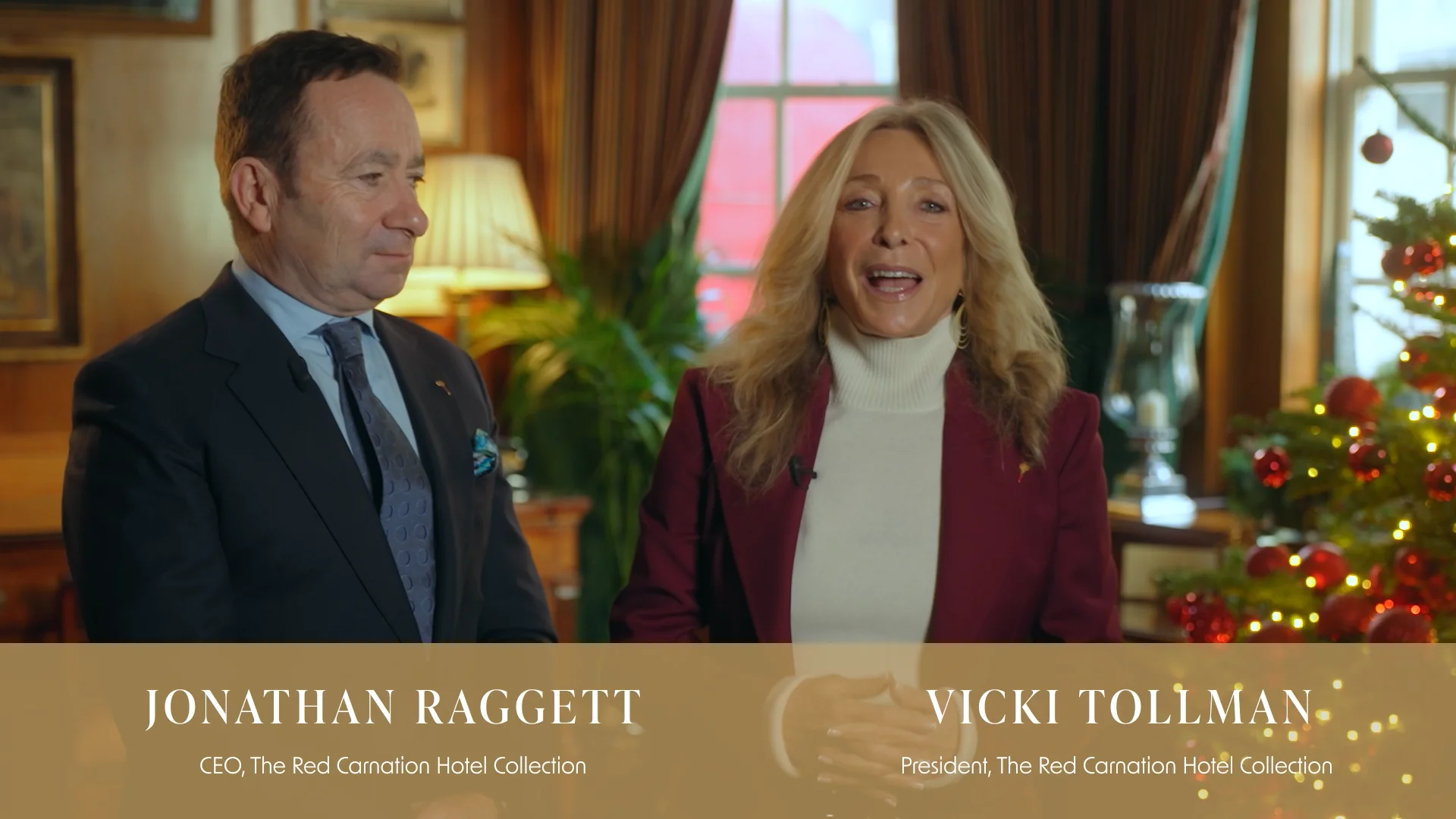 A Festive Message to our teams, from CEO, Jonathan Raggett and President, Vicki Tollman