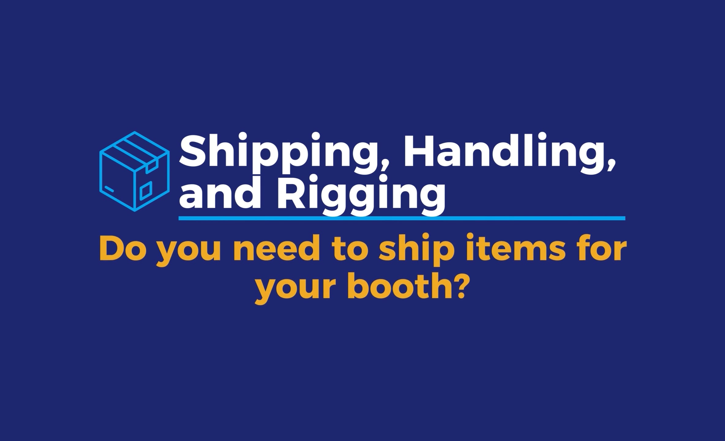 Shipping, Material Handling and Rigging