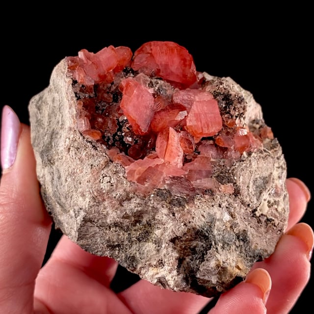 Rhodochrosite (classic material) | Uchucchacua Mine, Oyon Province ...