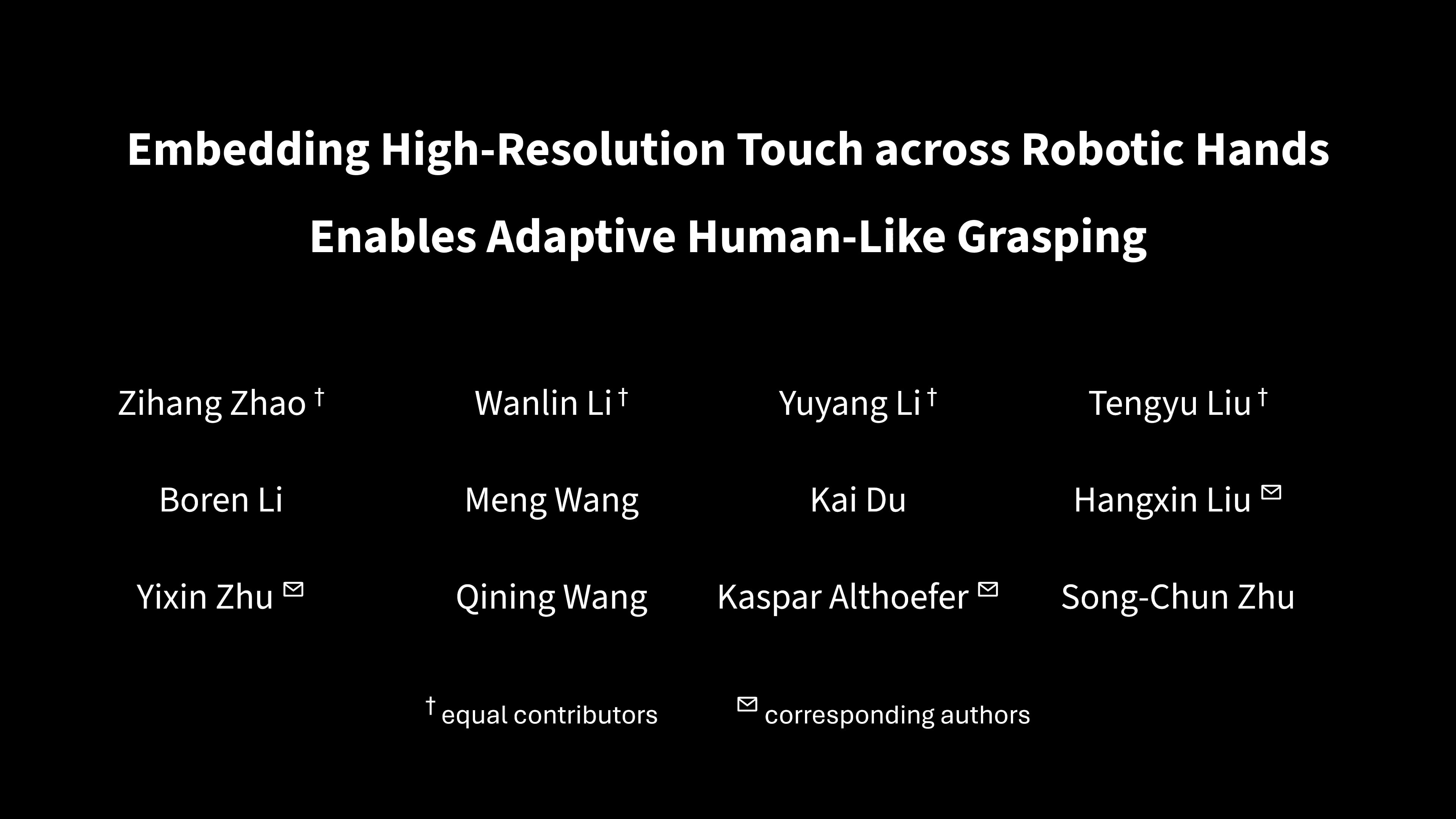 [Nature Machine Intelligence 2025] Embedding high-resolution touch ...