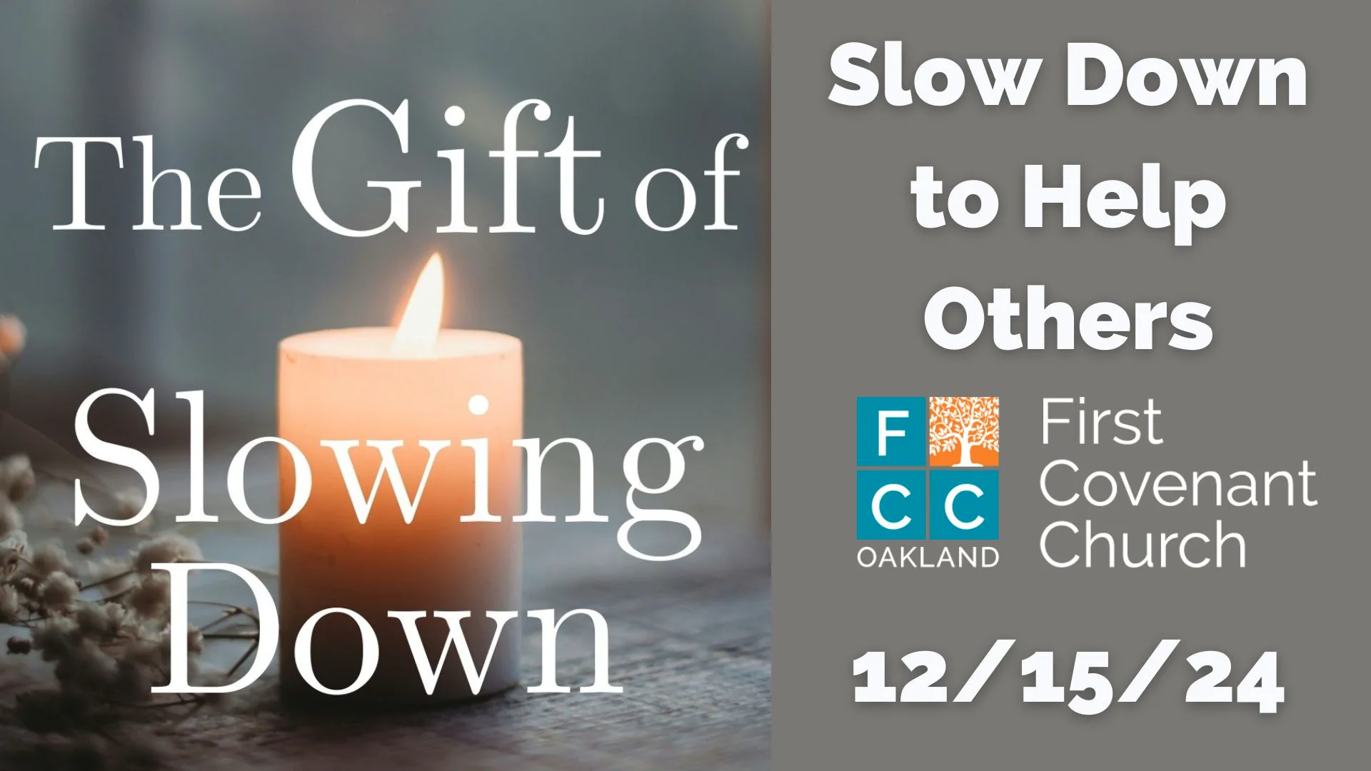12.15.24 - Slow Down to Help Others - Pastor Marco Ambriz