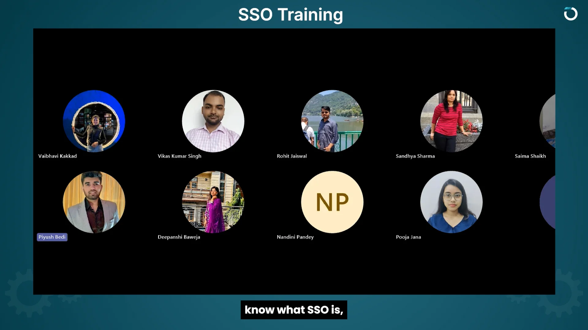 SSO Training