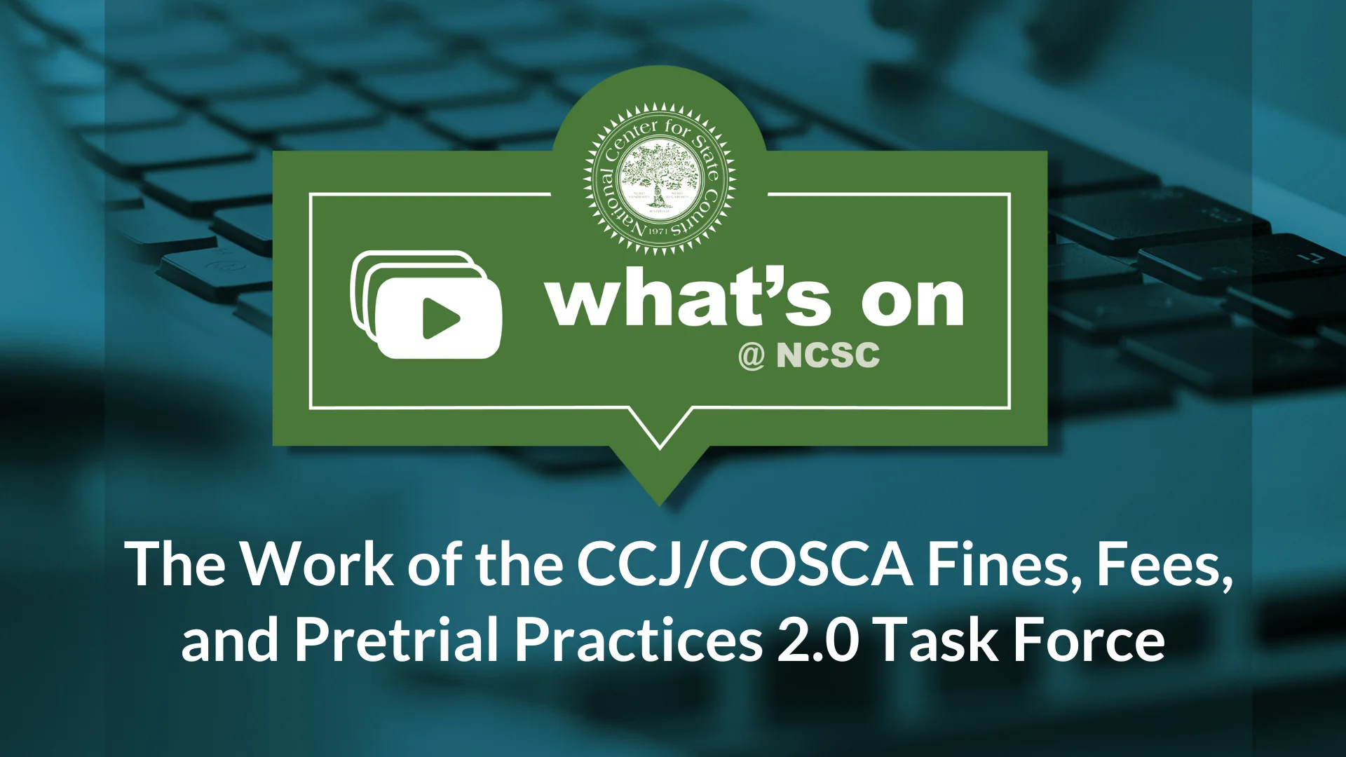 Webinar: The Work of the CCJ COSCA Fines, Fees, and Pretrial Practices ...