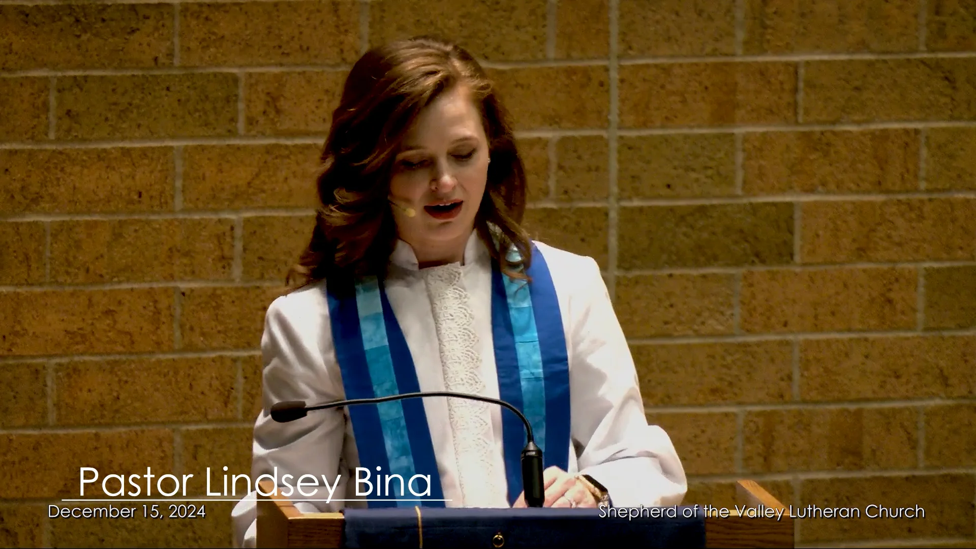 SOTV Pastor Lindsey Bina Sermon December 15, 2024