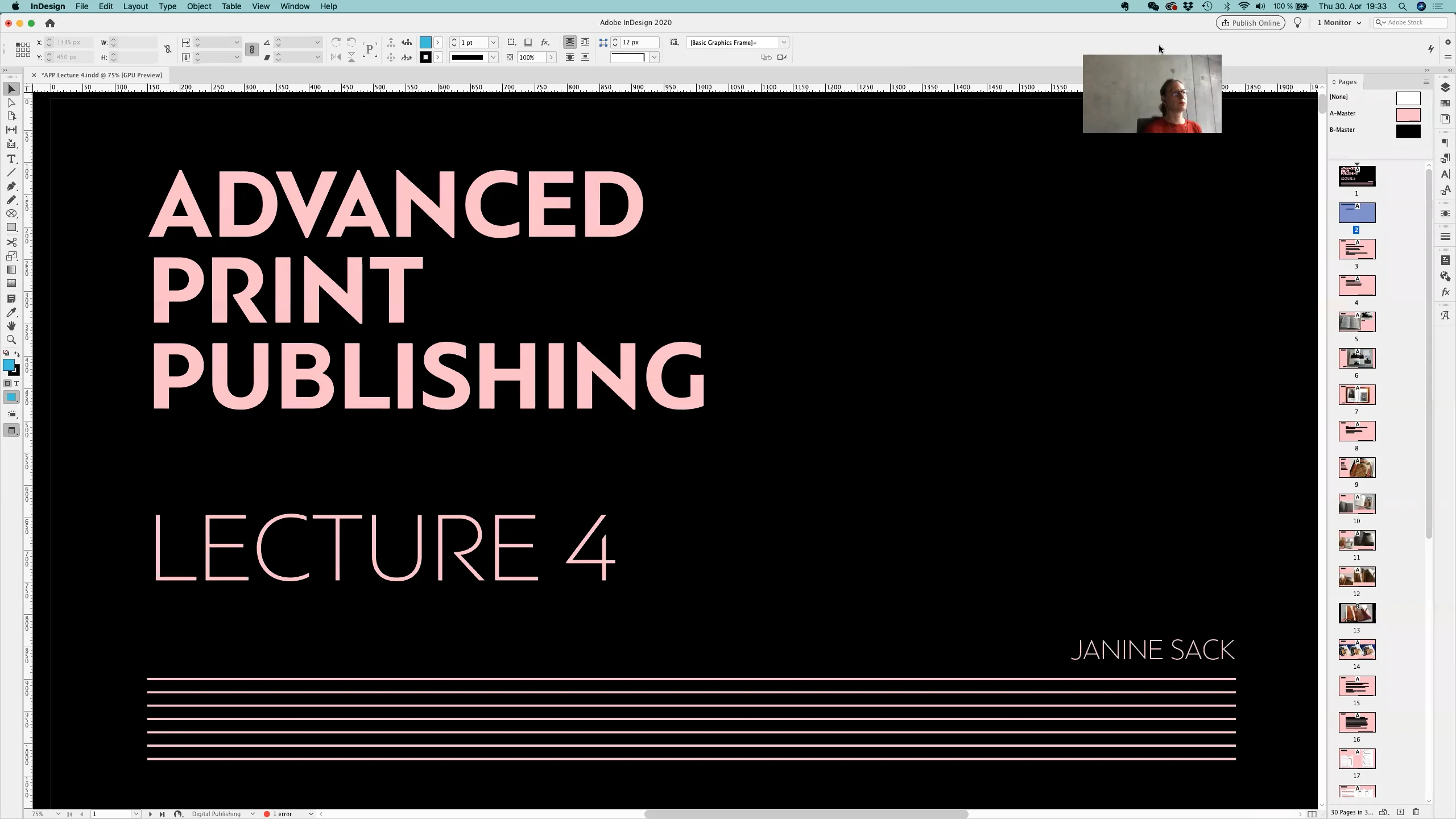 Indesign Tutorial part 1 – Janine Sack in Design Tutorials on Vimeo
