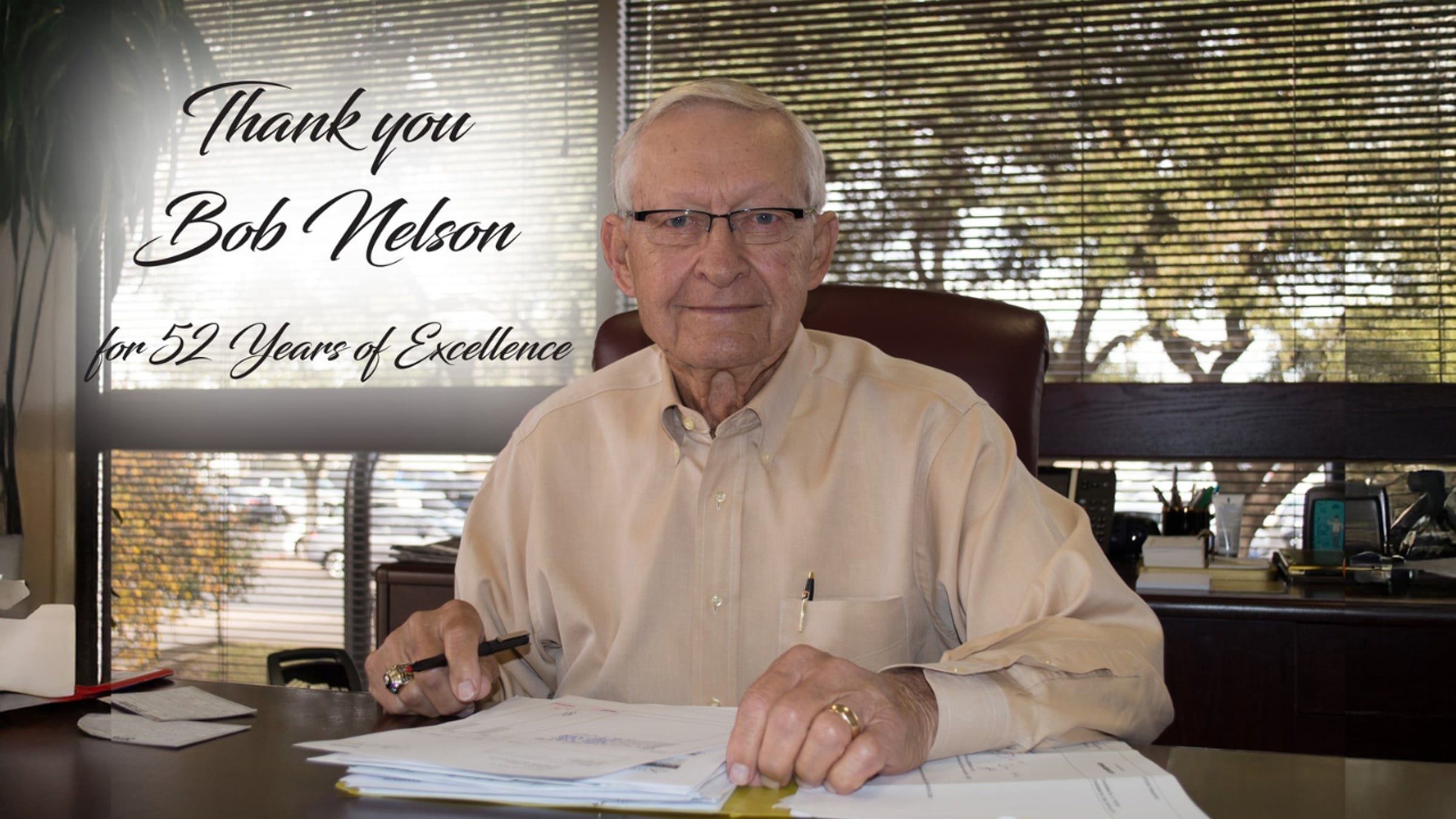 Bob Nelson Tribute: 52 Years of Excellence