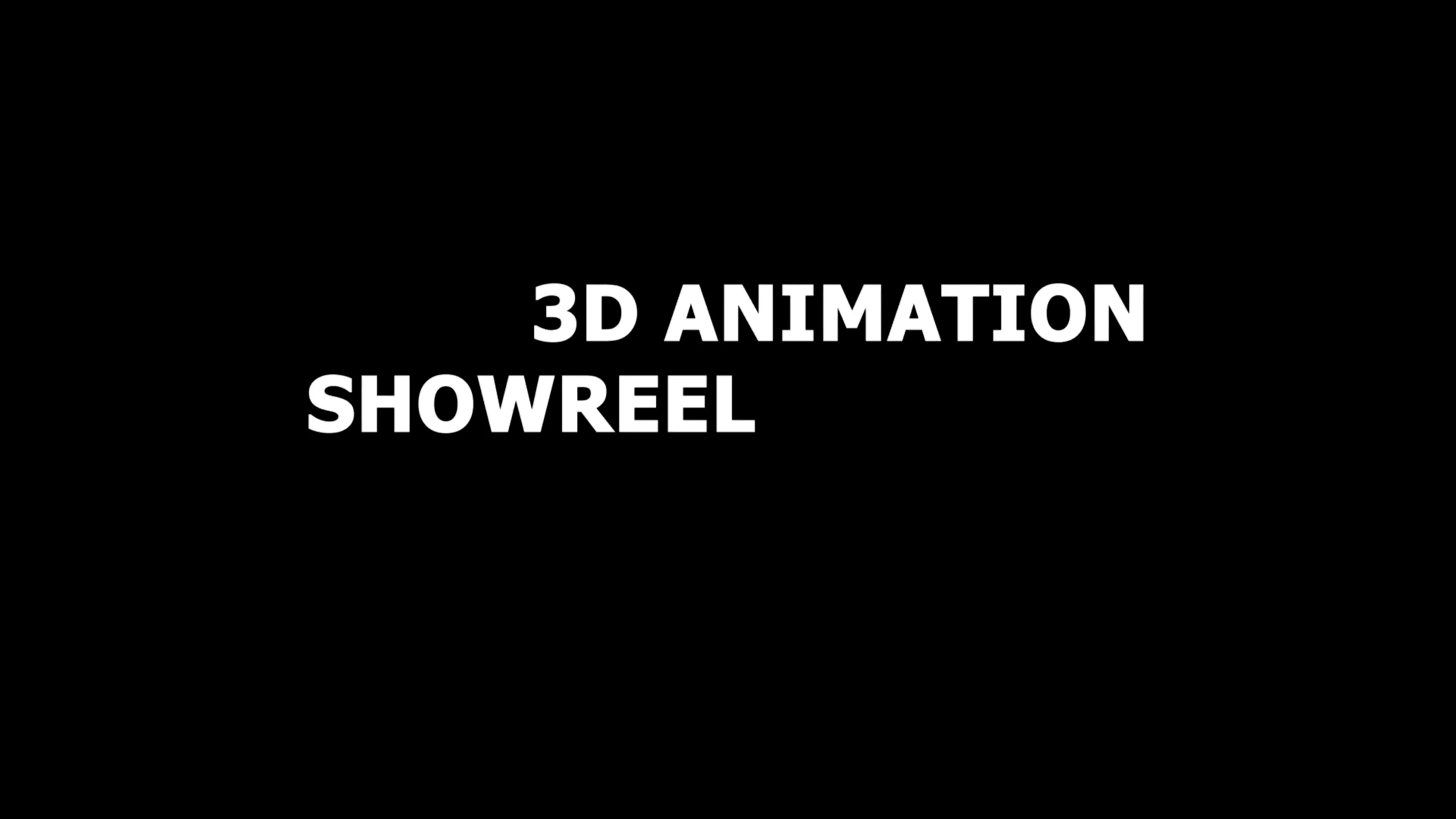 ANIMATION SHOWREEL