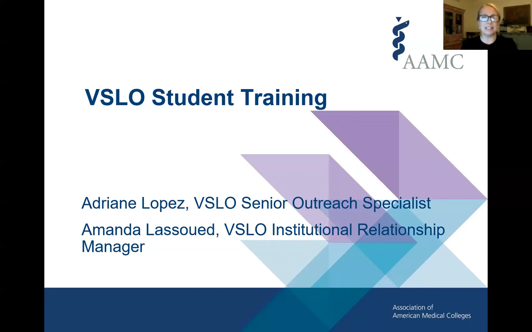 VSLO Student Training: Application Overview