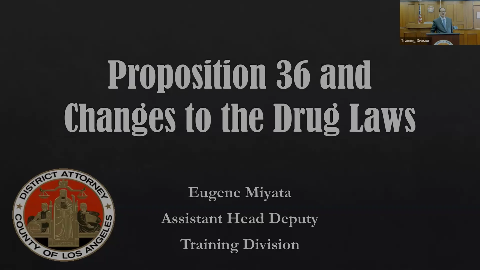 Proposition 36 and Changes to the Drug Laws 12-2024