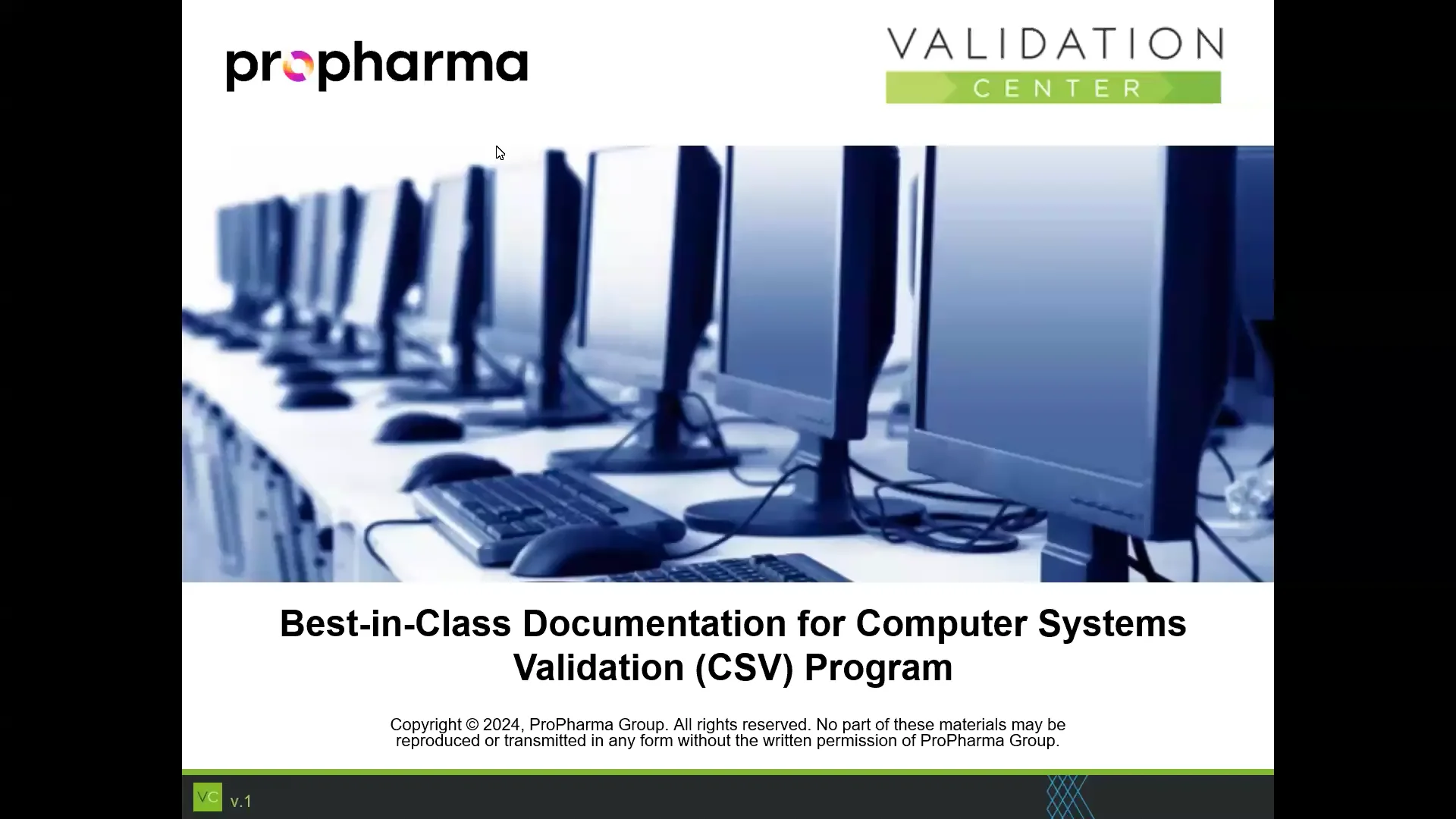 Best-in-Class Documentation for CSV Program