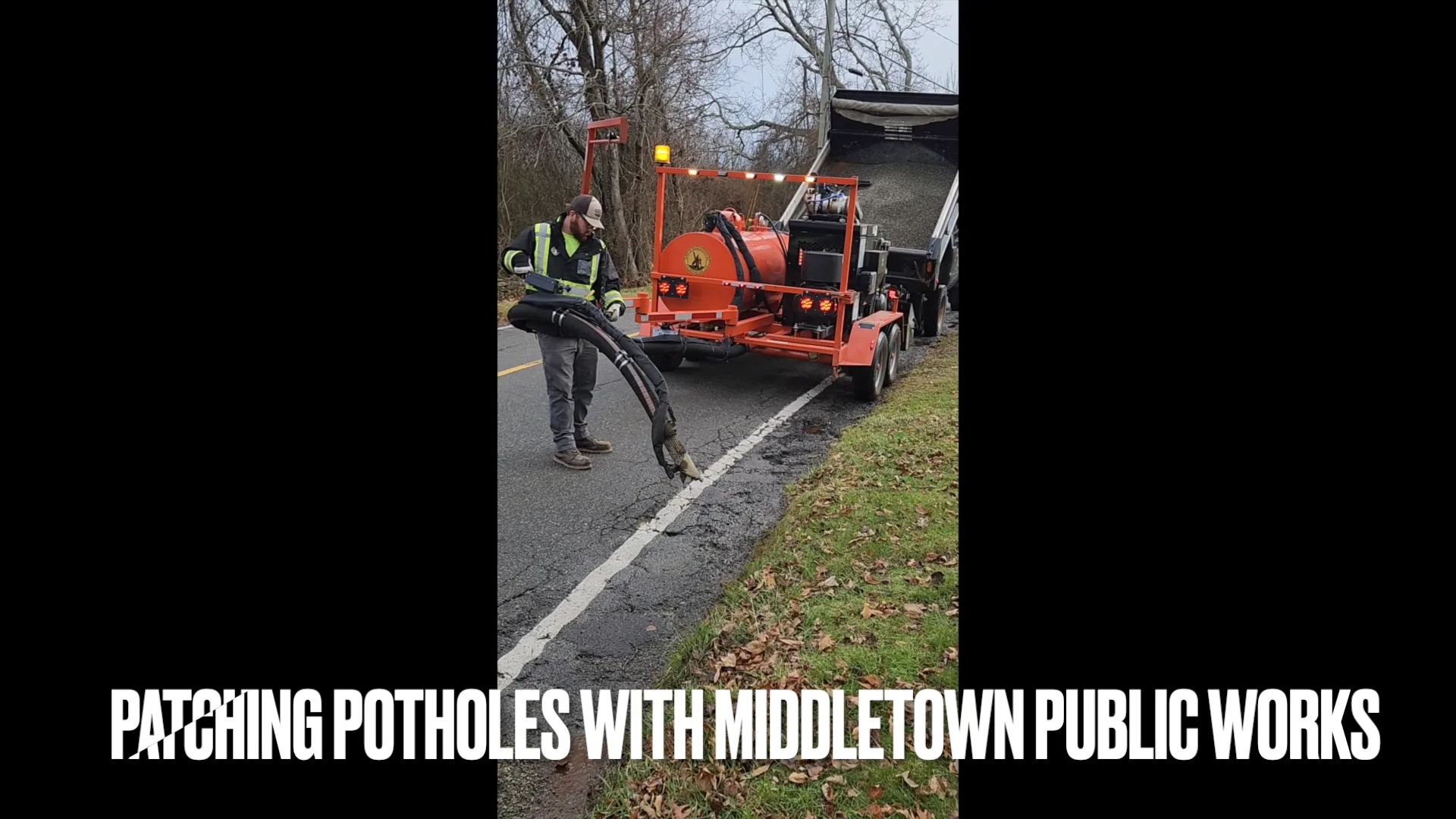 Patching Potholes With Middletown, RI Public Works