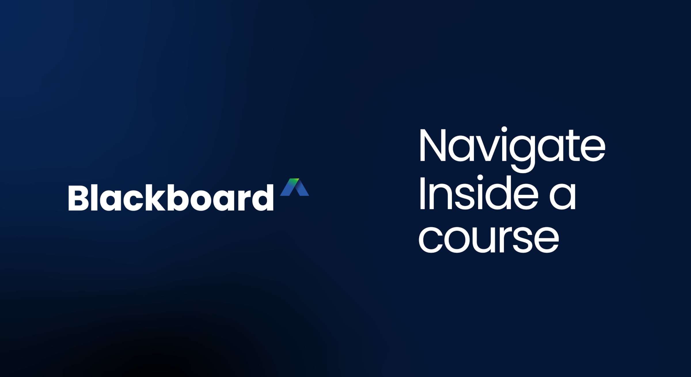 Navigate inside a course - Student