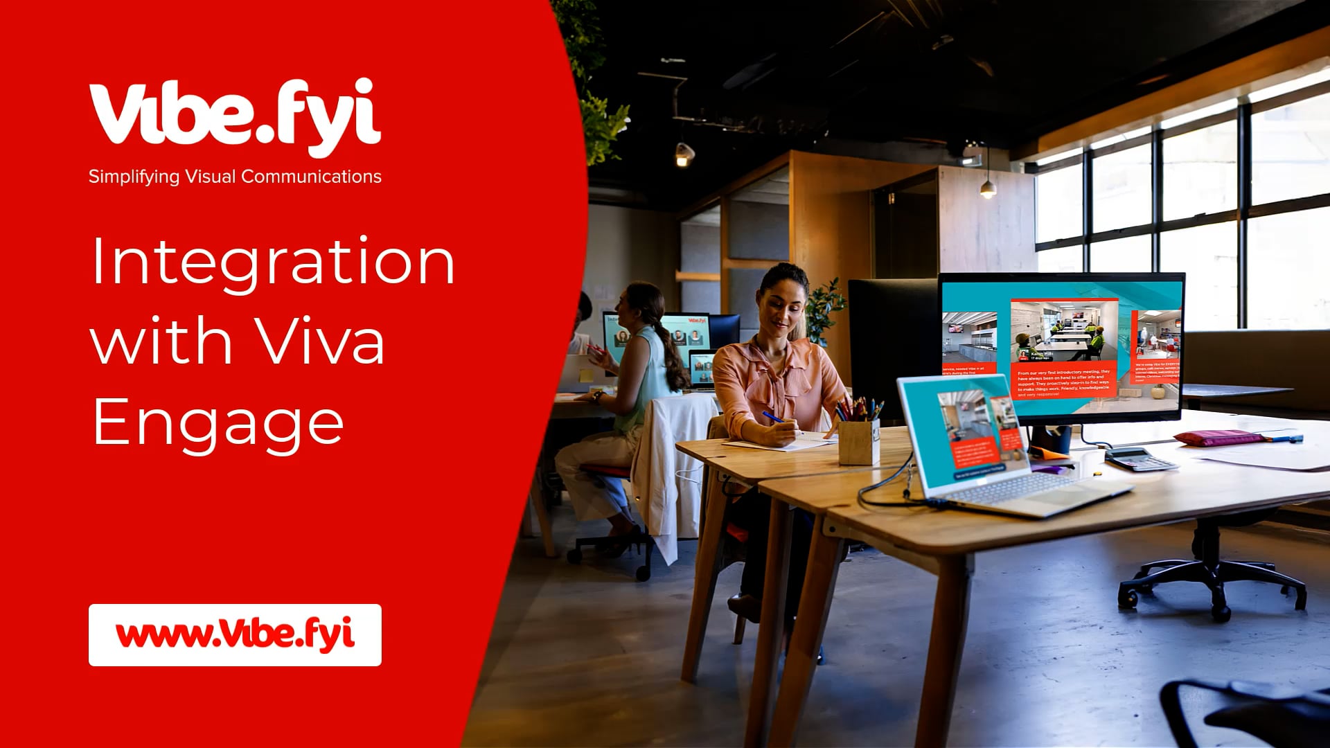 Integration - Viva Engage - Workplace Digital Signage | www.vibe.fyi