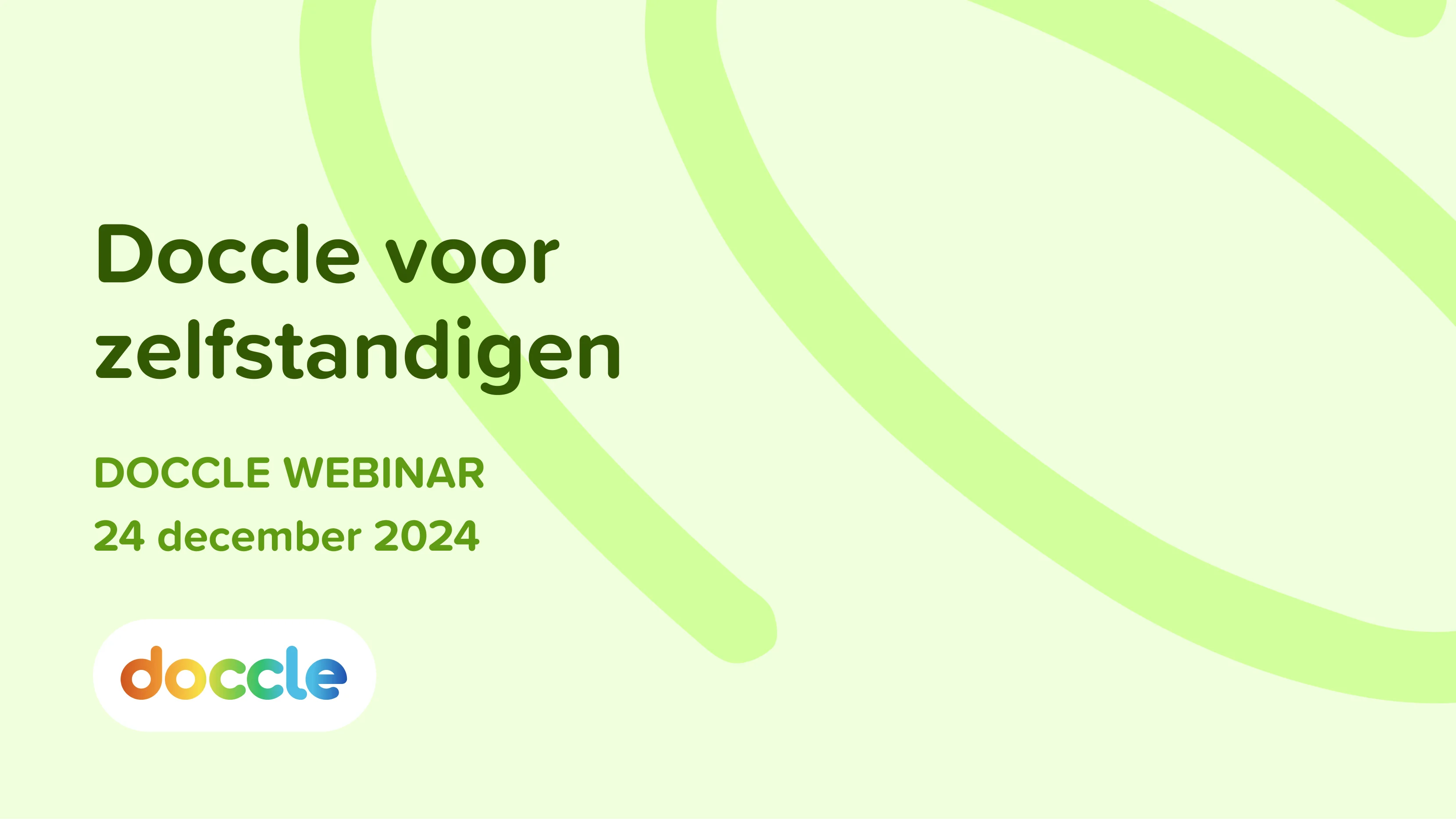 Doccle voor zelfstandigen