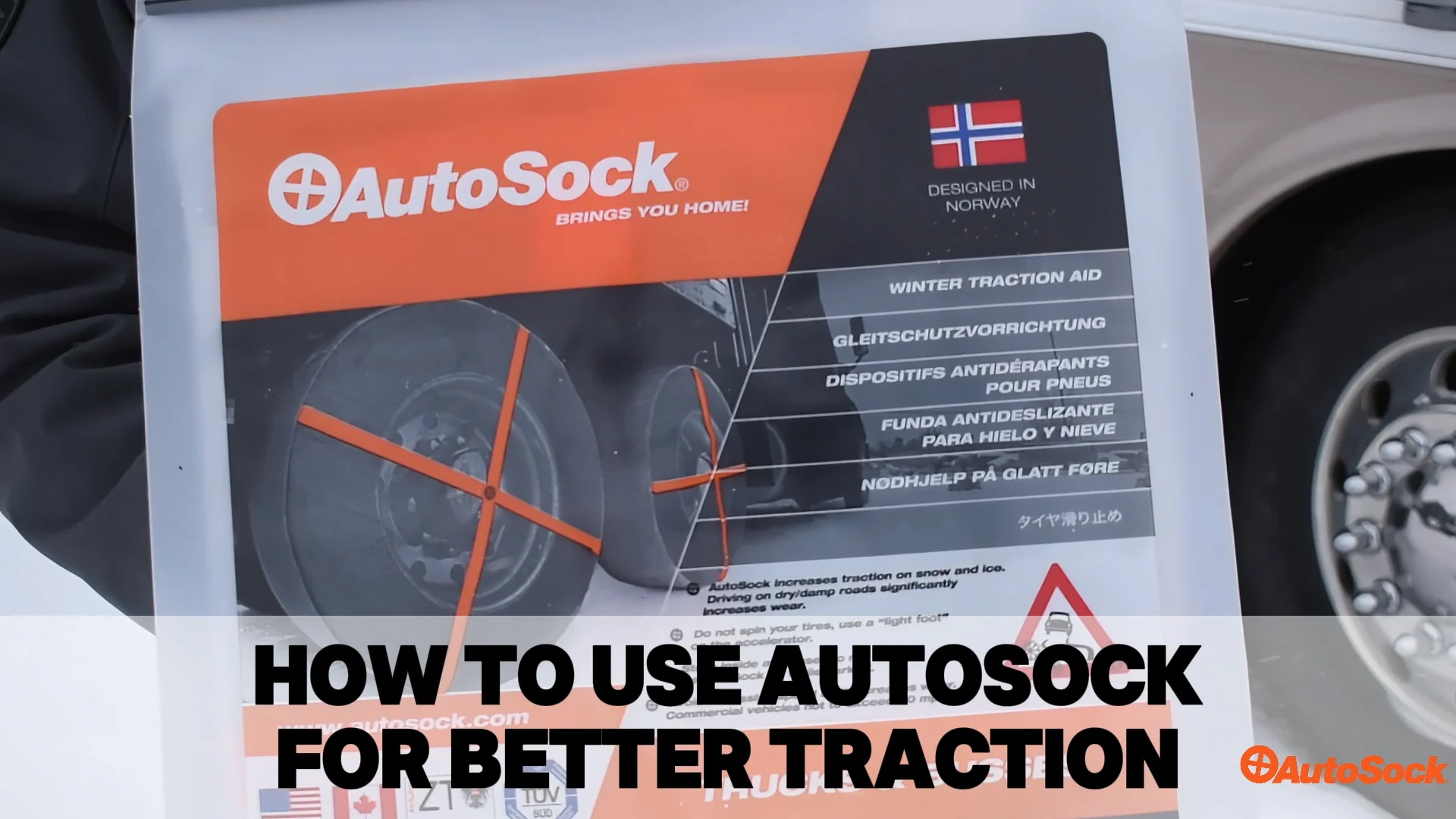 Semi Truck AutoSock Installation