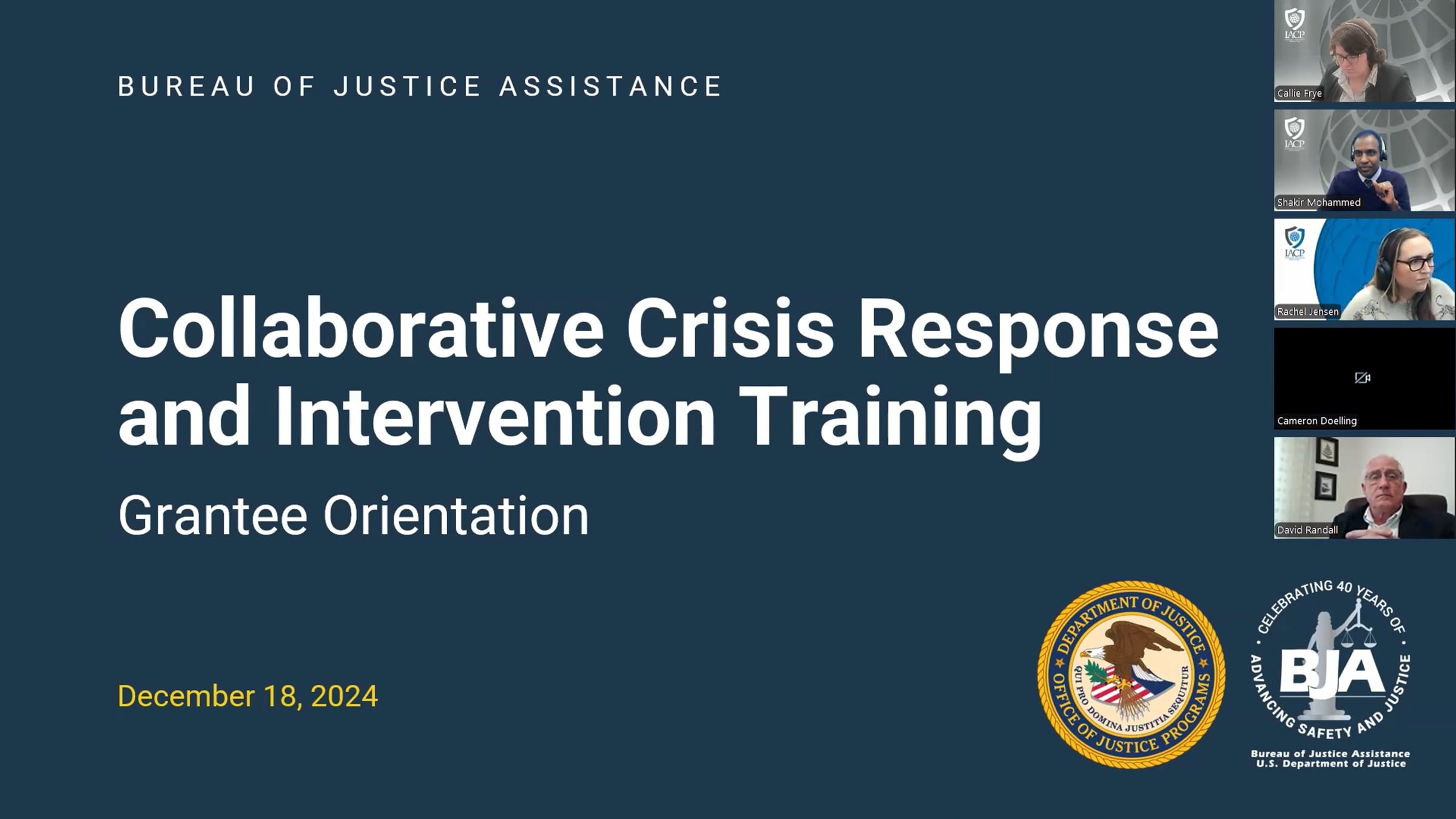 Collaborative Crisis Response and Intervention Training: Grantee ...