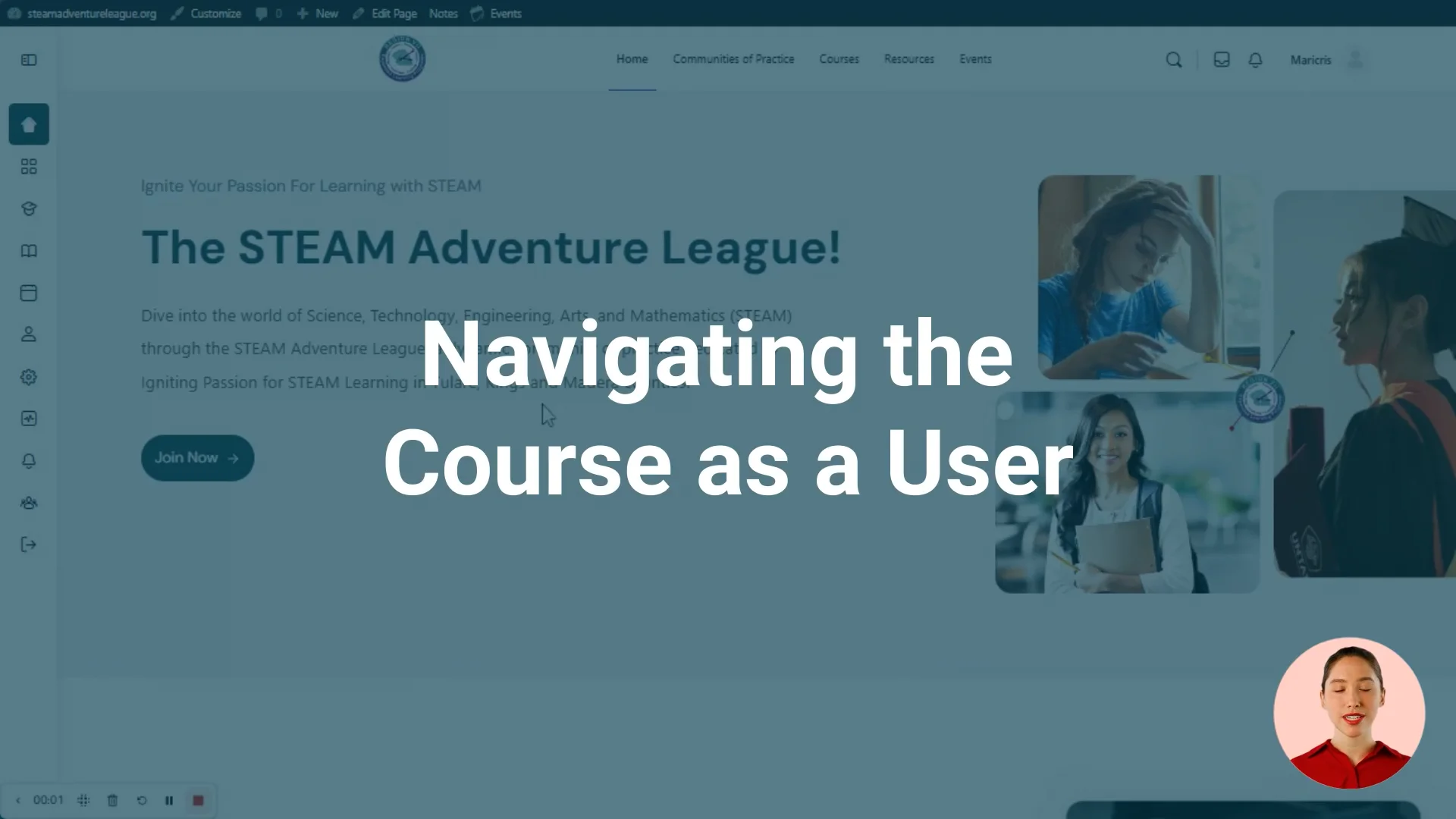 Navigating the Course as a User