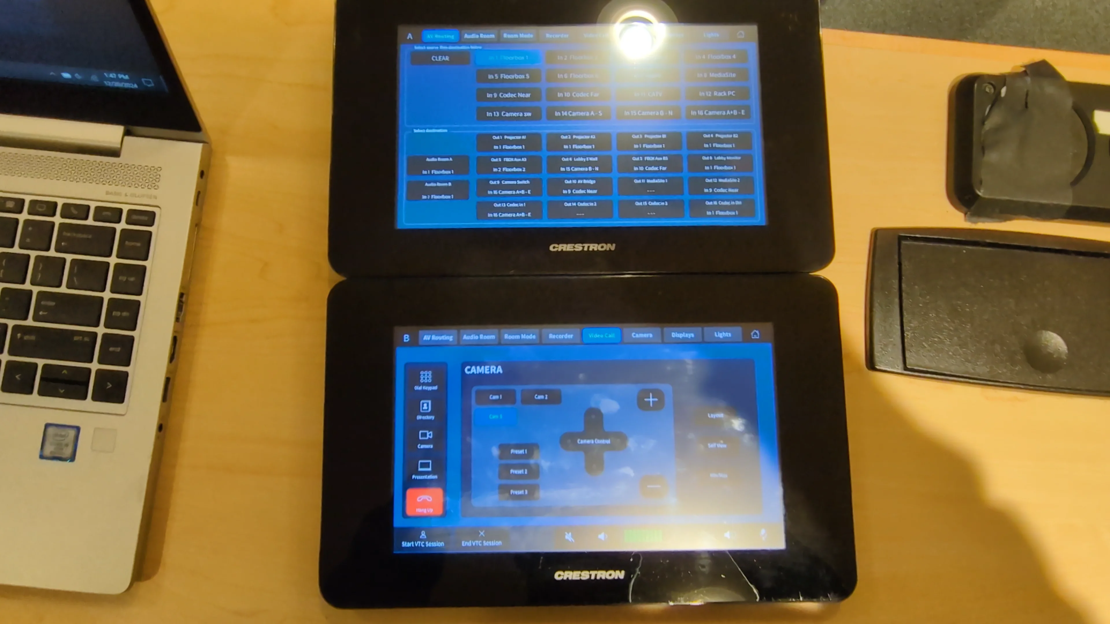 Crestron Touchpad demo