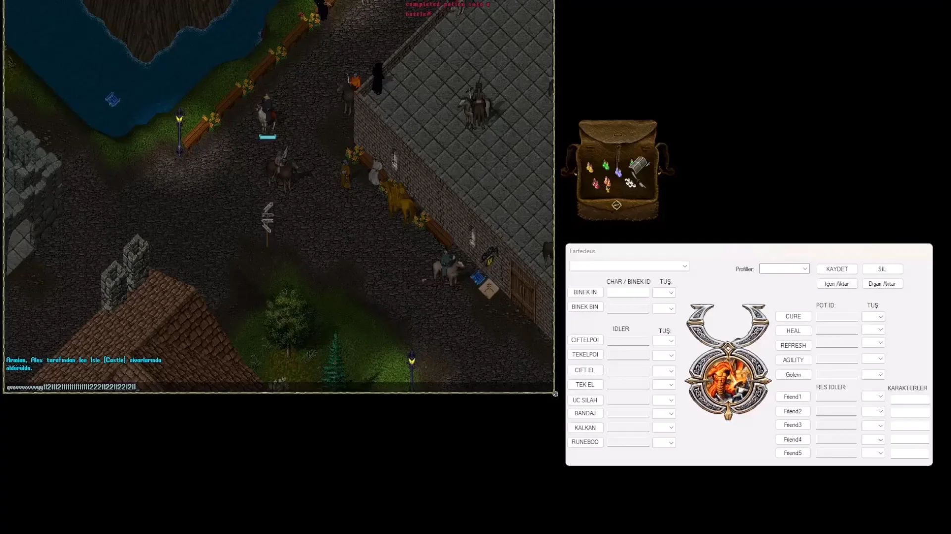 Farfedeus Ultima Online Project - İn Bin _ Otomatik Potion _ Friend Bandaj Resurrection