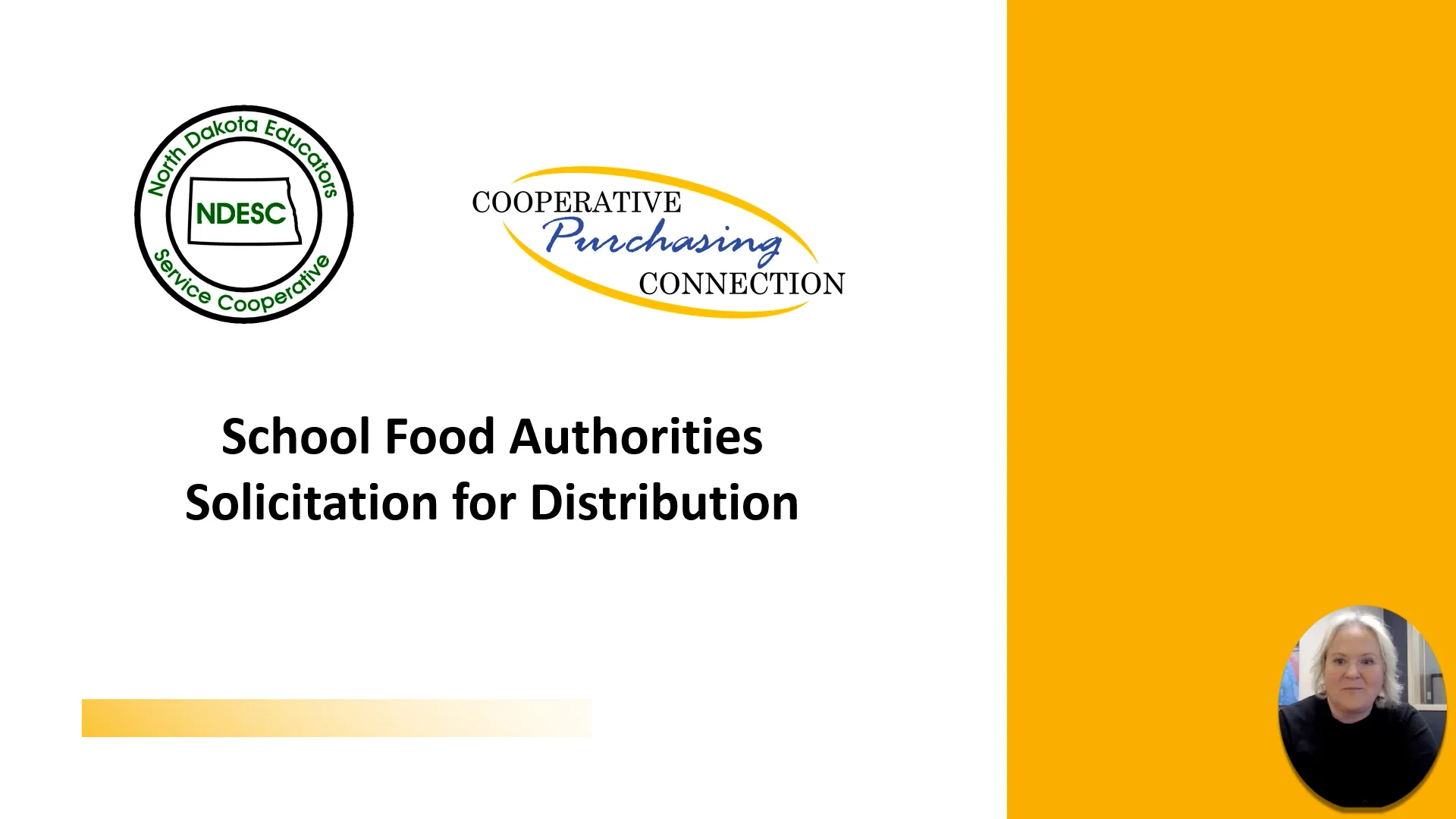 Food Service Distribution Solicitation