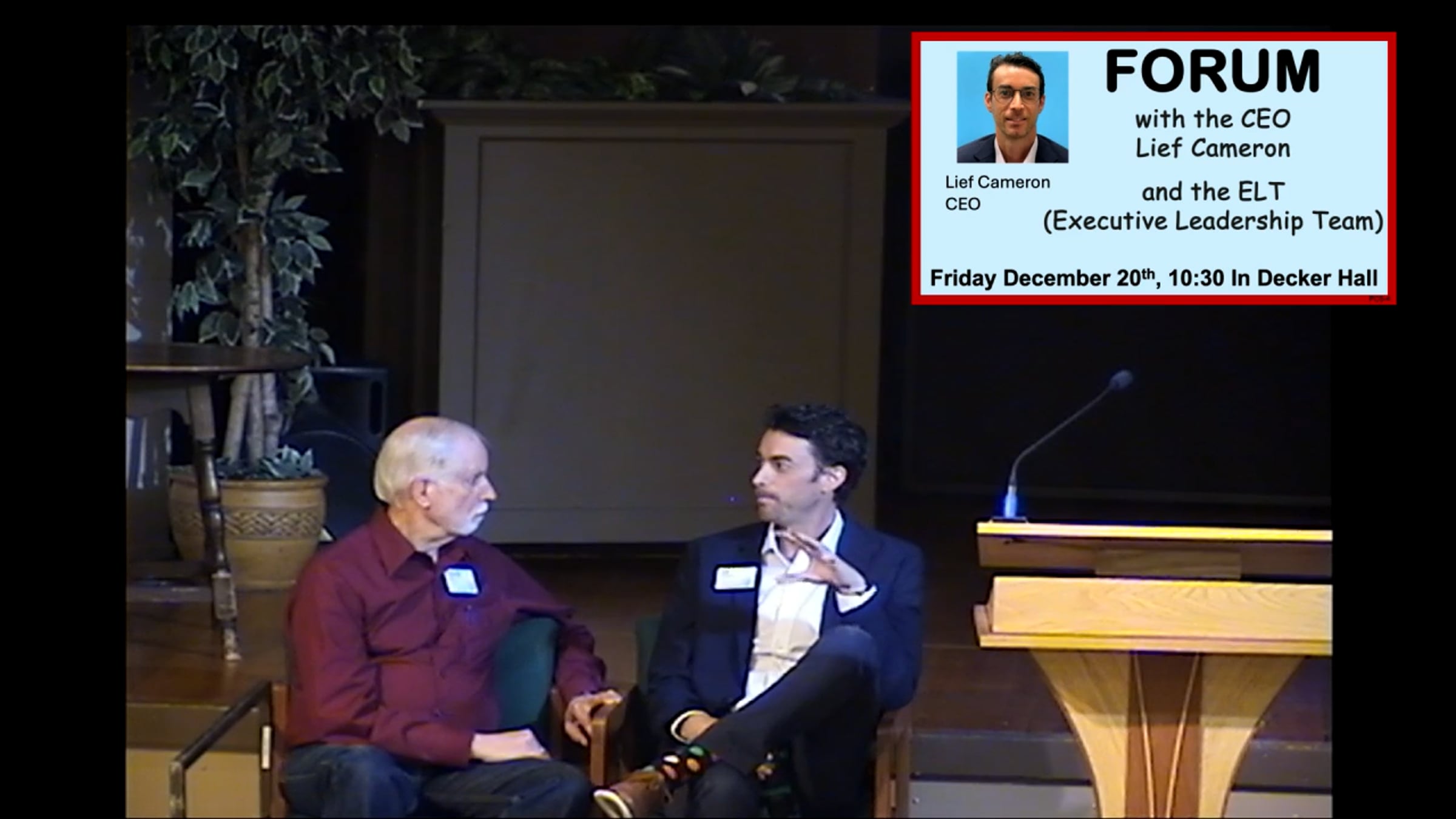 CEO Forum - December 20, 2024