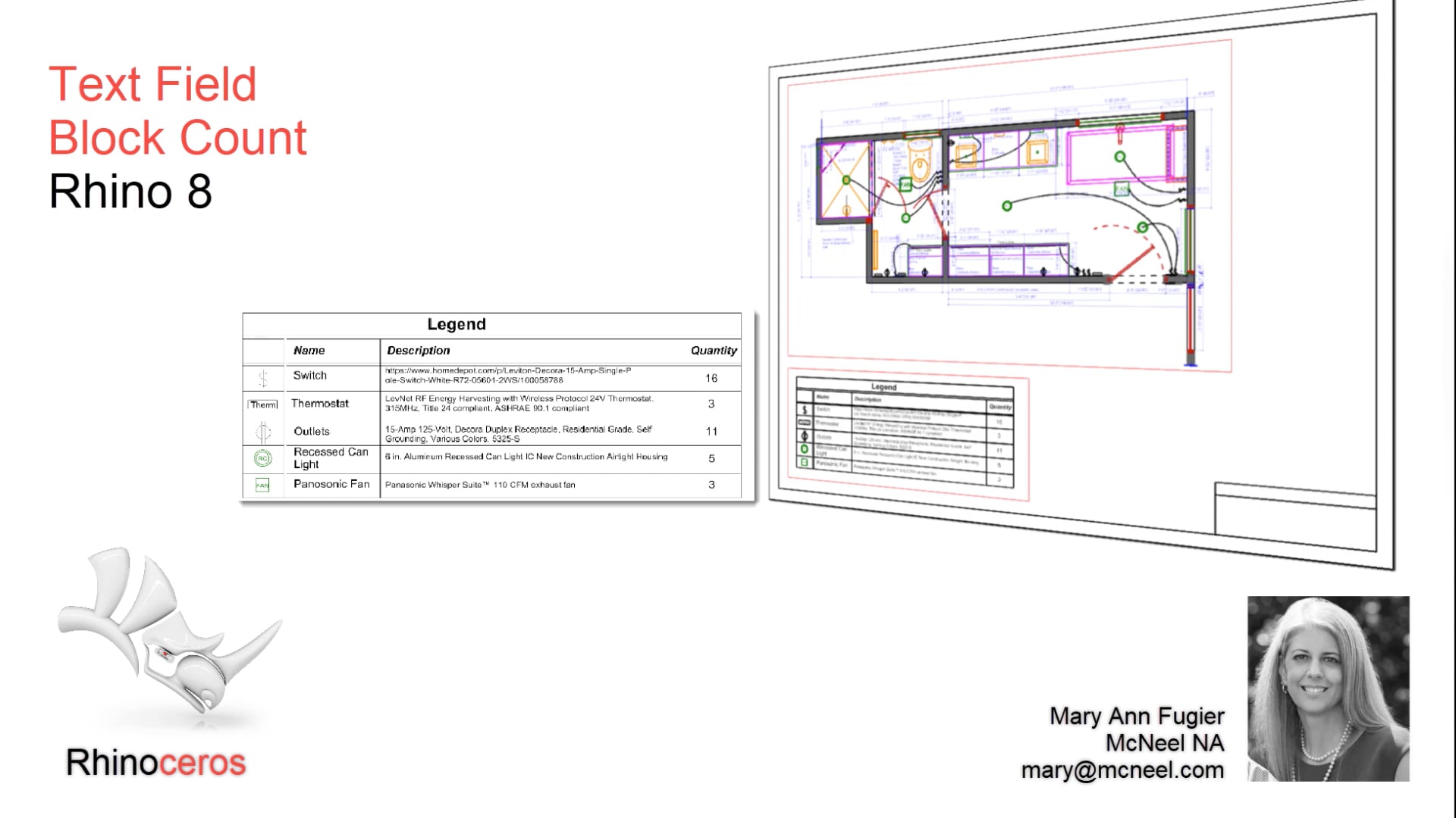 Rhino Text Fields Series - Block Count with Text Fields on Vimeo