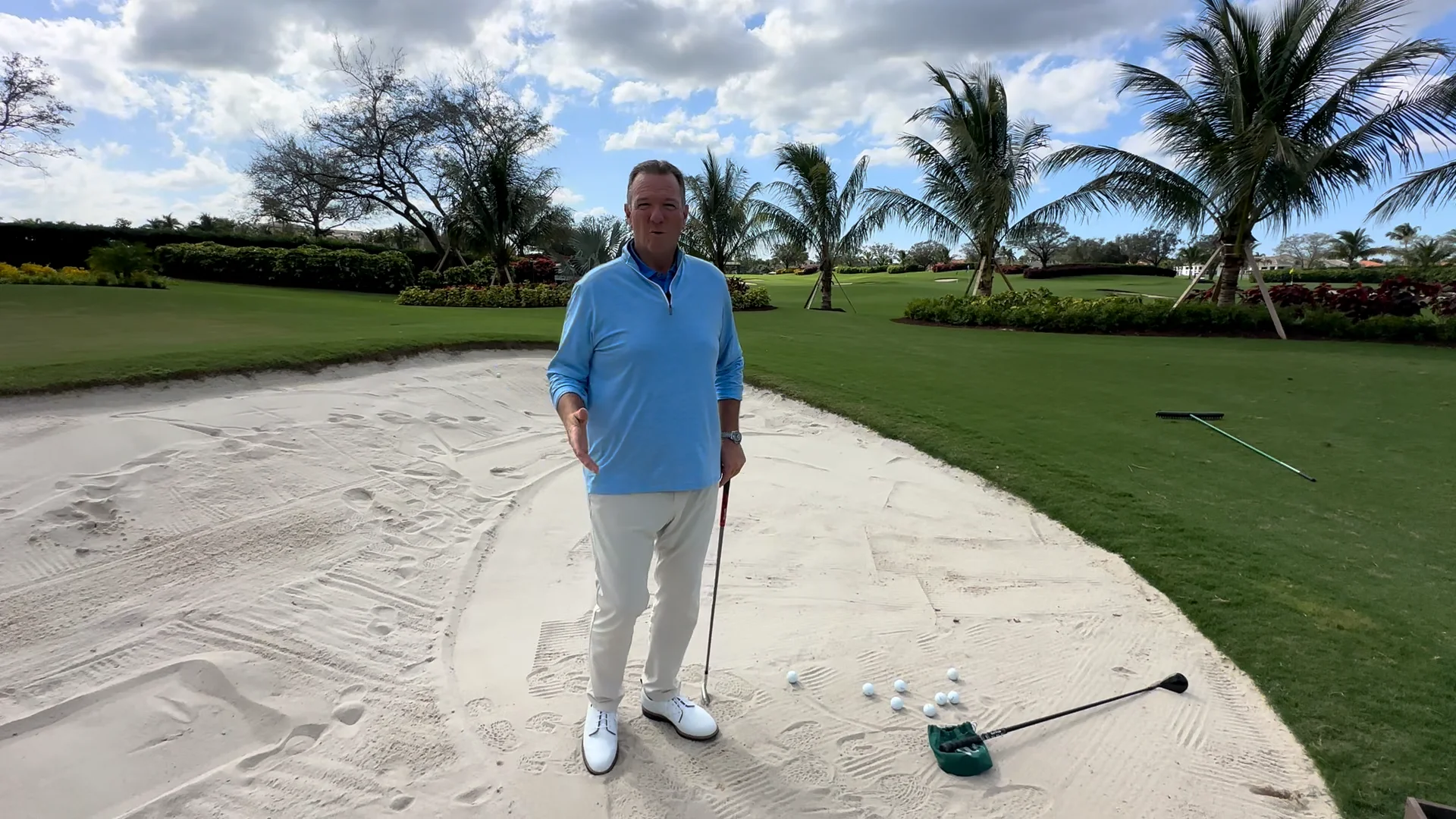 New Short Game Area - Practicing Longer Bunker Shots