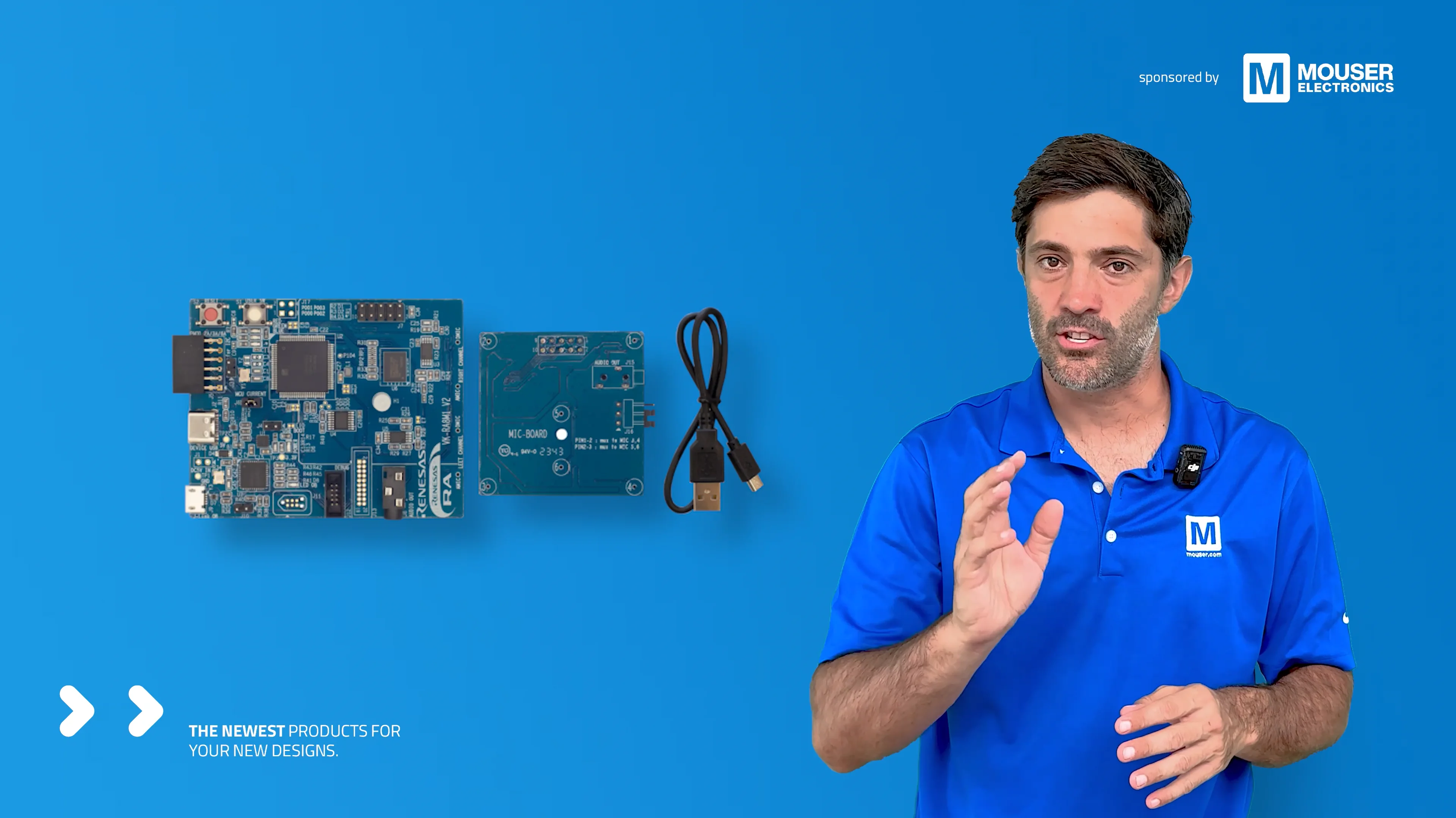 Mouser Electronics - Renesas Electronics RA8M1 Voice Kit (VK-RA8M1)