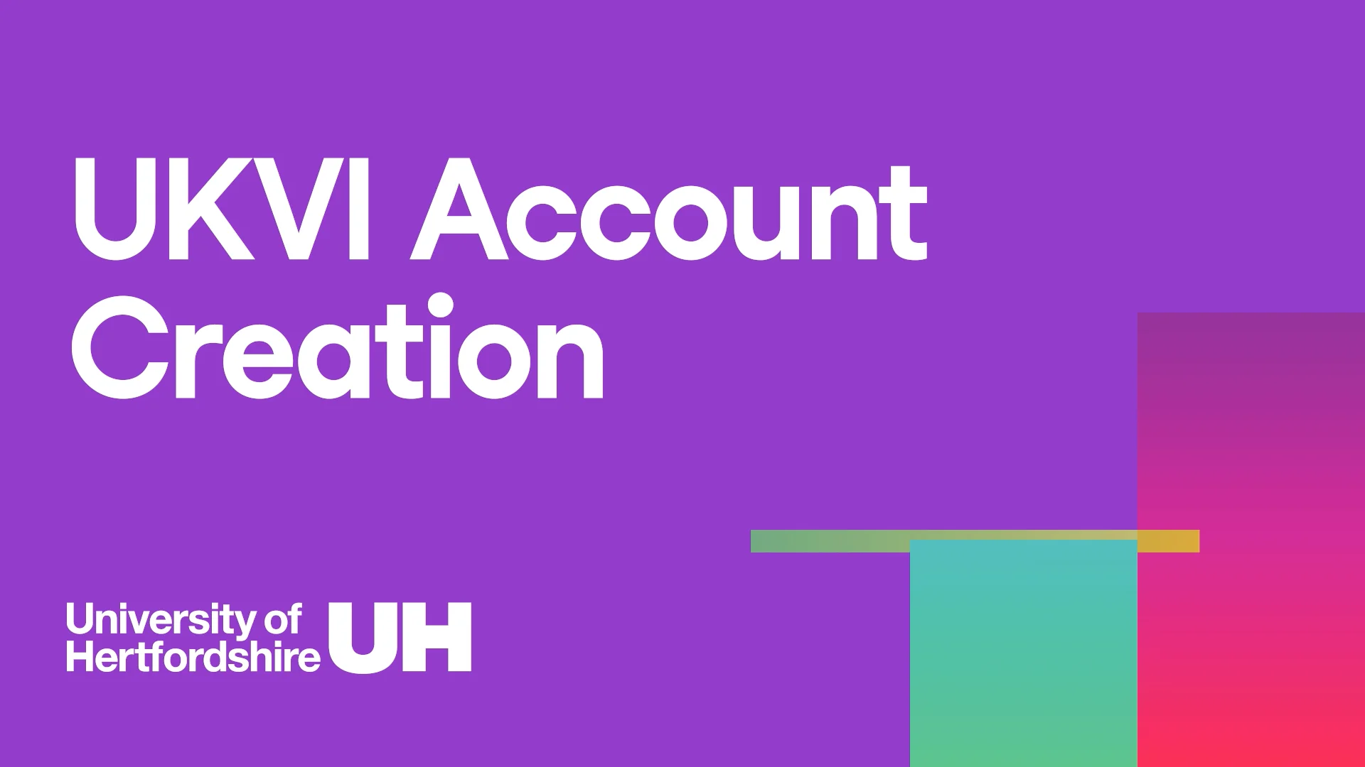 UKVI Account Creation