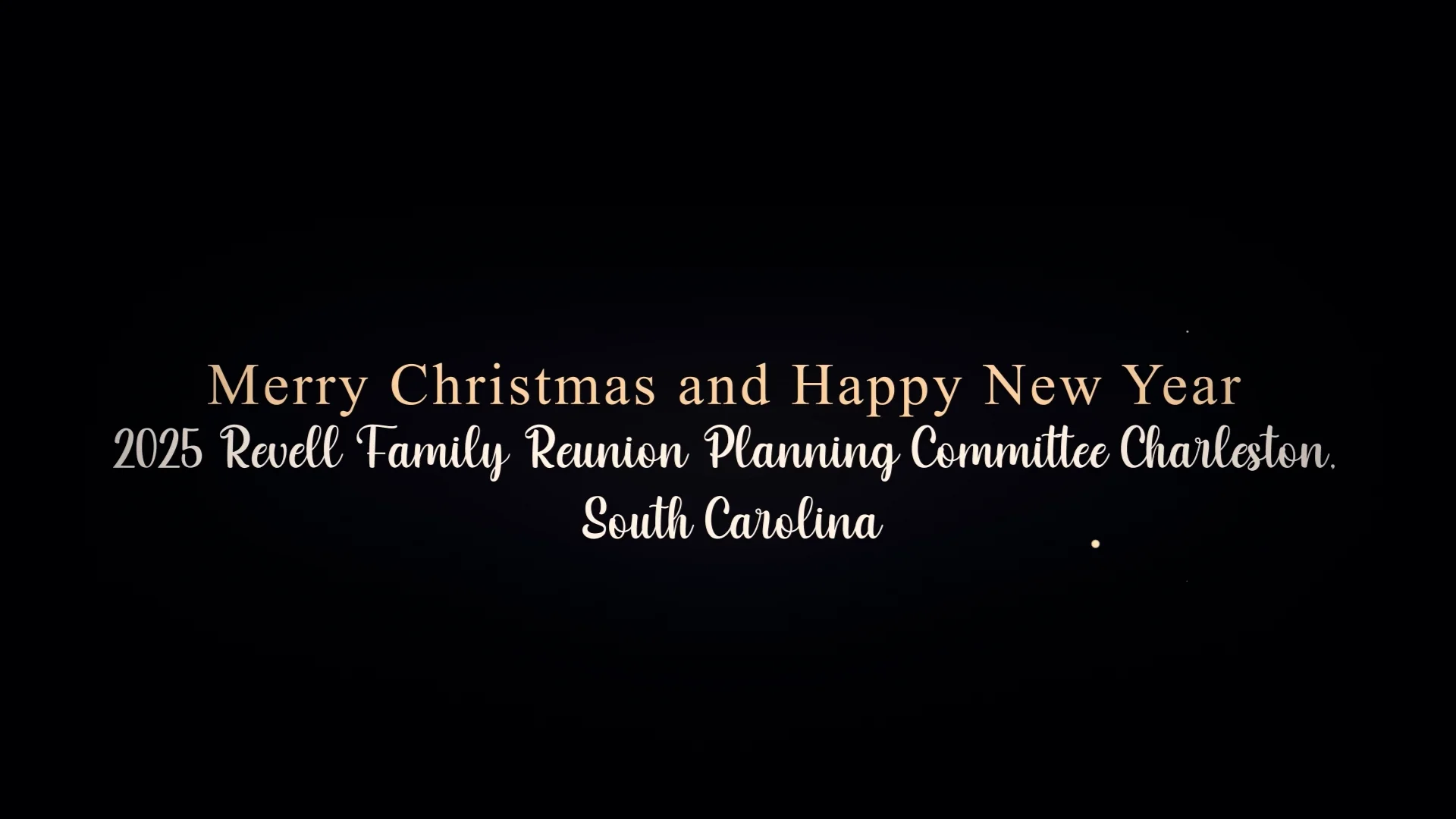 2025 Revell Family Reunion Planning Committee XMAS Wish