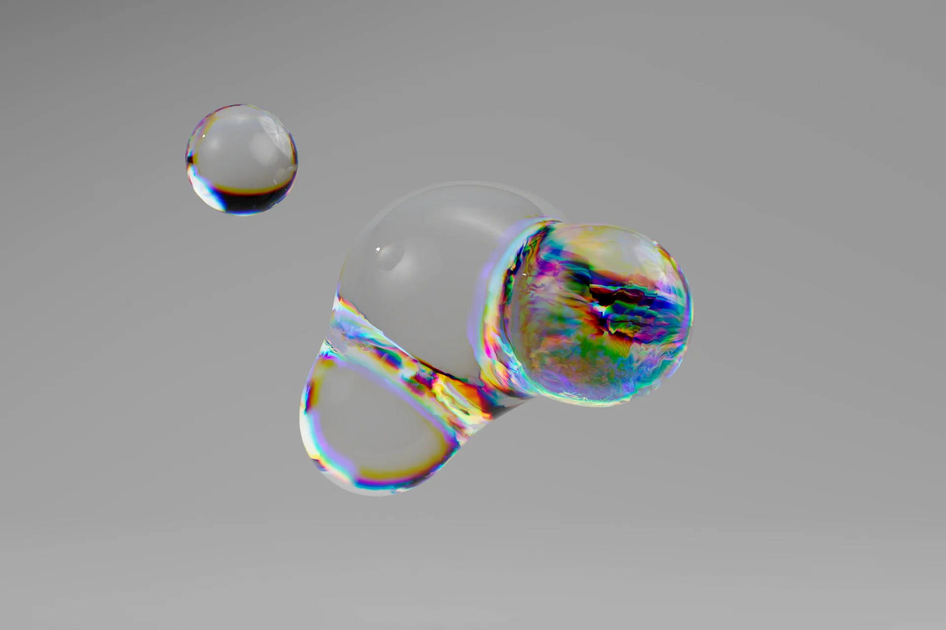 3D Water droplet animation