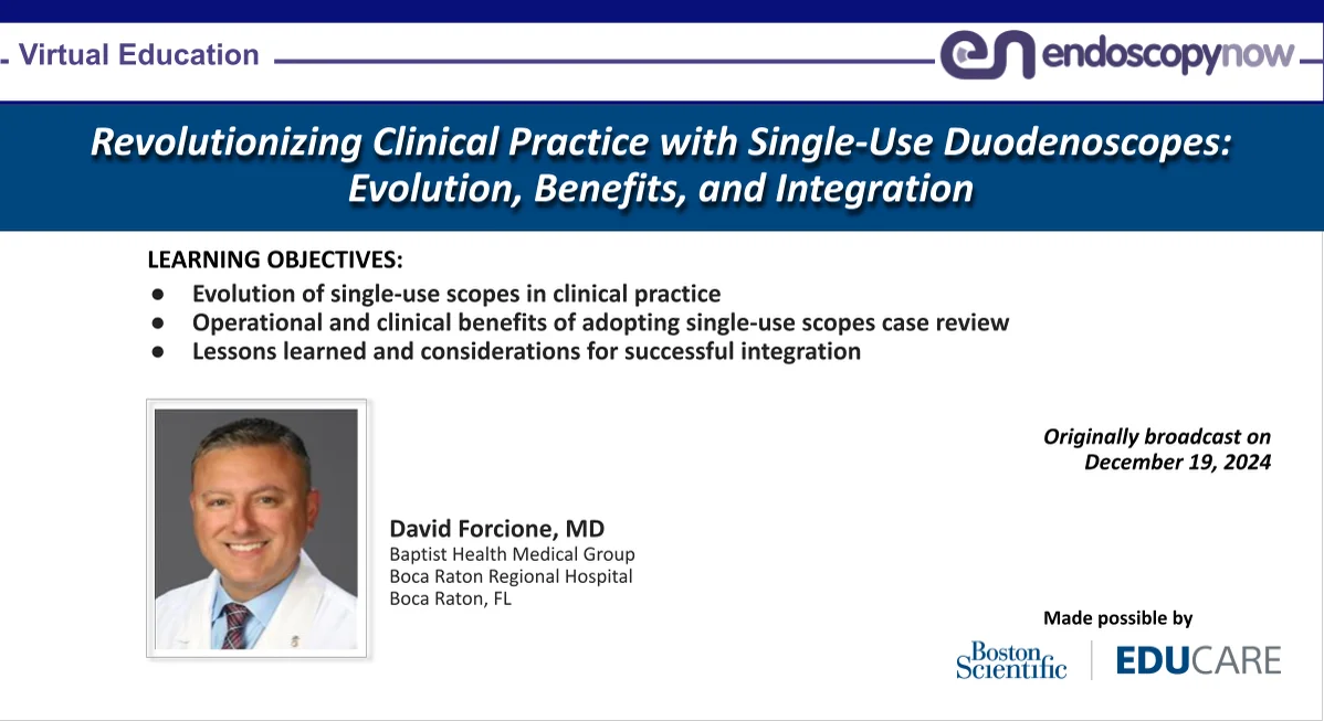 Revolutionizing Clinical Practice with Single-Use Duodenoscopes ...