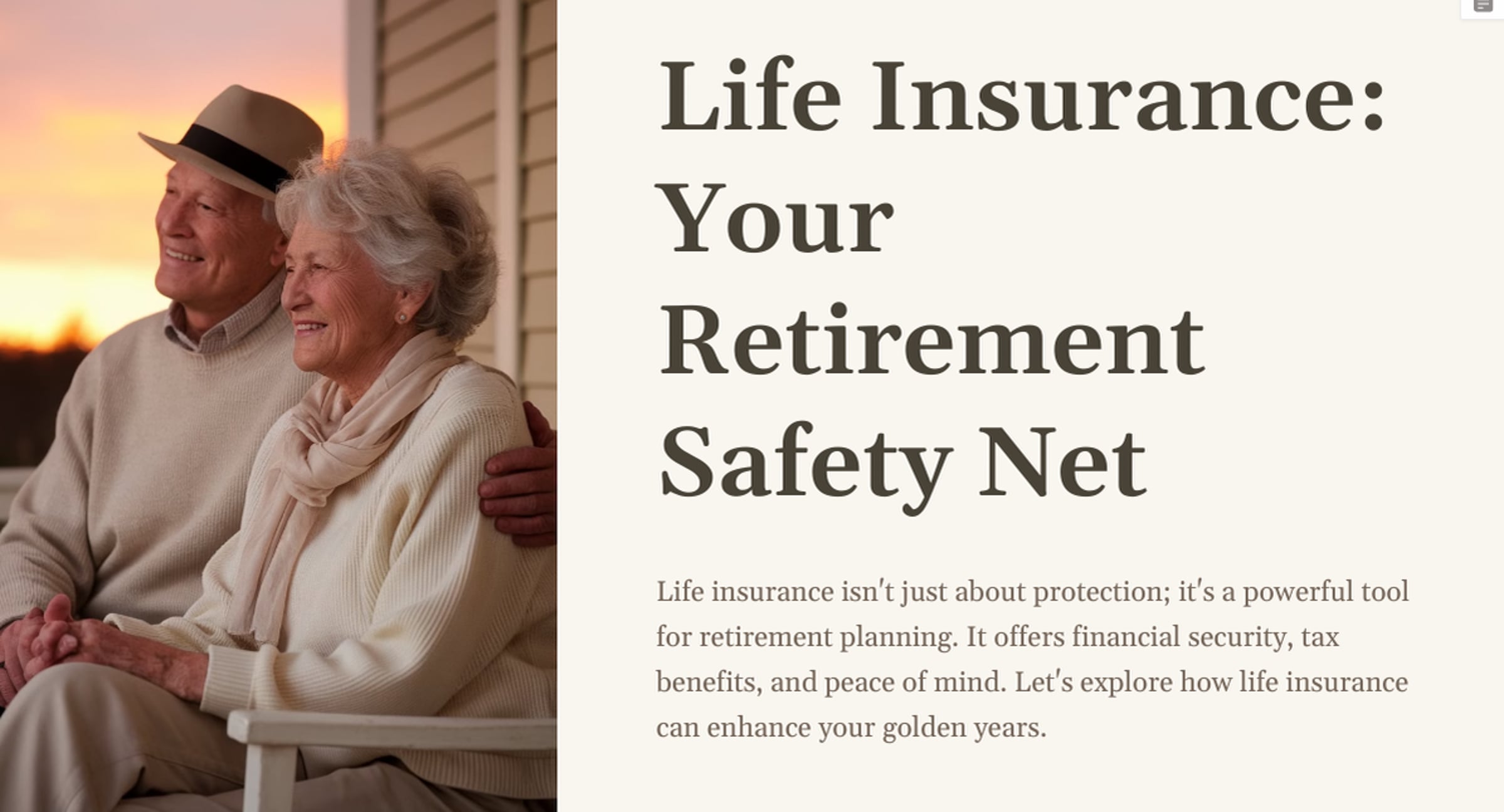 Life Insurance: Your Retirement Safety Net