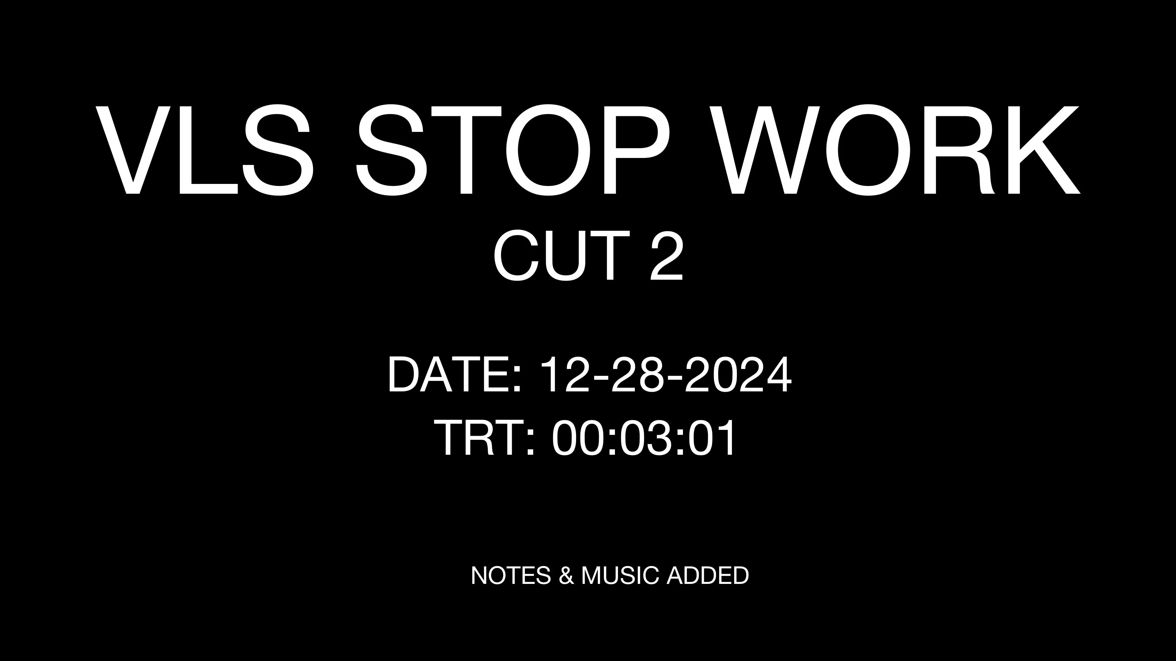 VLS SAFETY VIDEO SERIES -- STOP WORK AUTHORITY (122824)