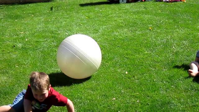 Boys bouncing on excercise ball on Vimeo