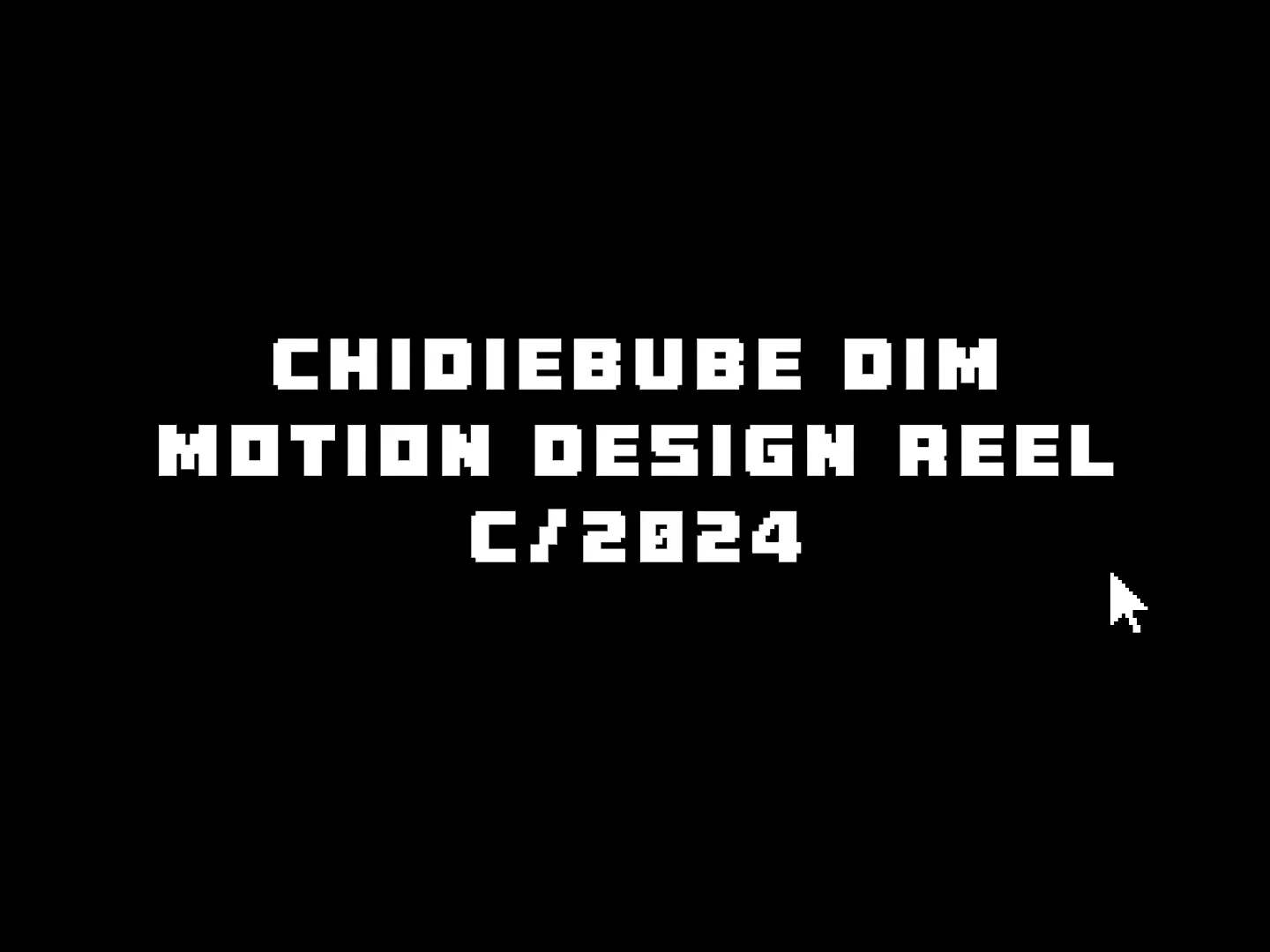 Dim Chidiebube Motion Design Reel 2024