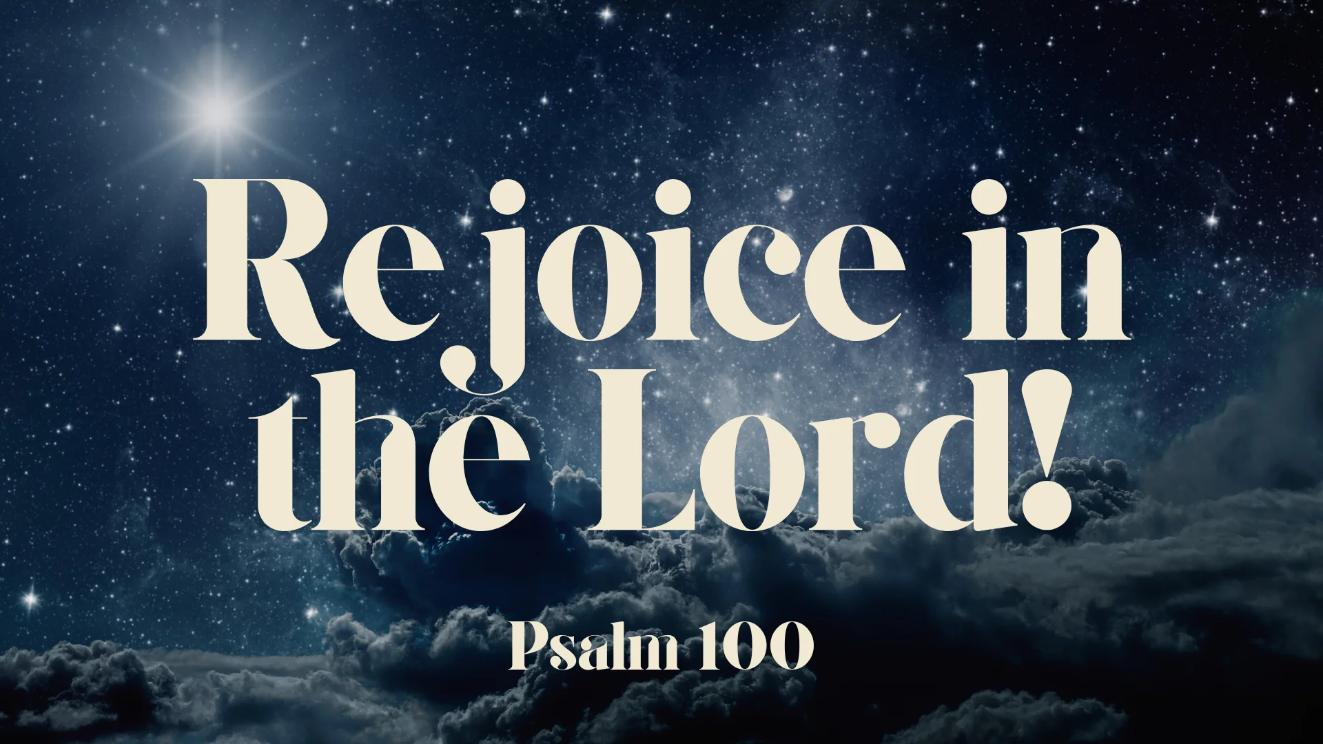 Rejoice in the Lord! - Sunday, December 29, 2024, sermon at SAJ