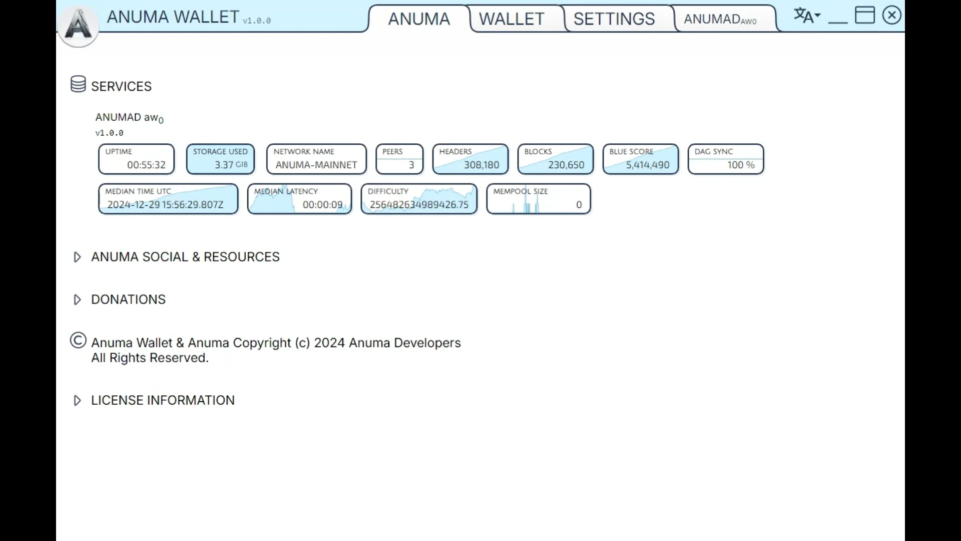 Anuma Desktop Wallet