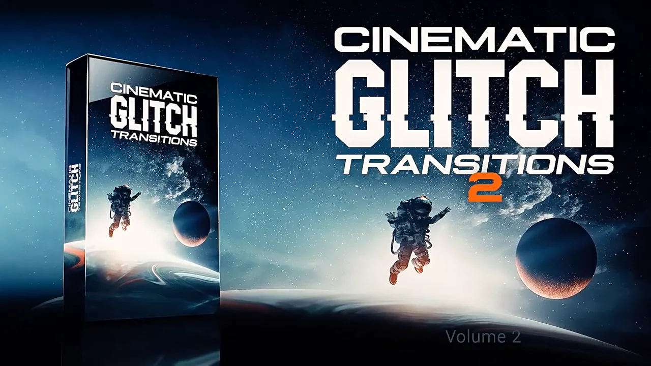 Cinematic Glitch Transitions Pack V2